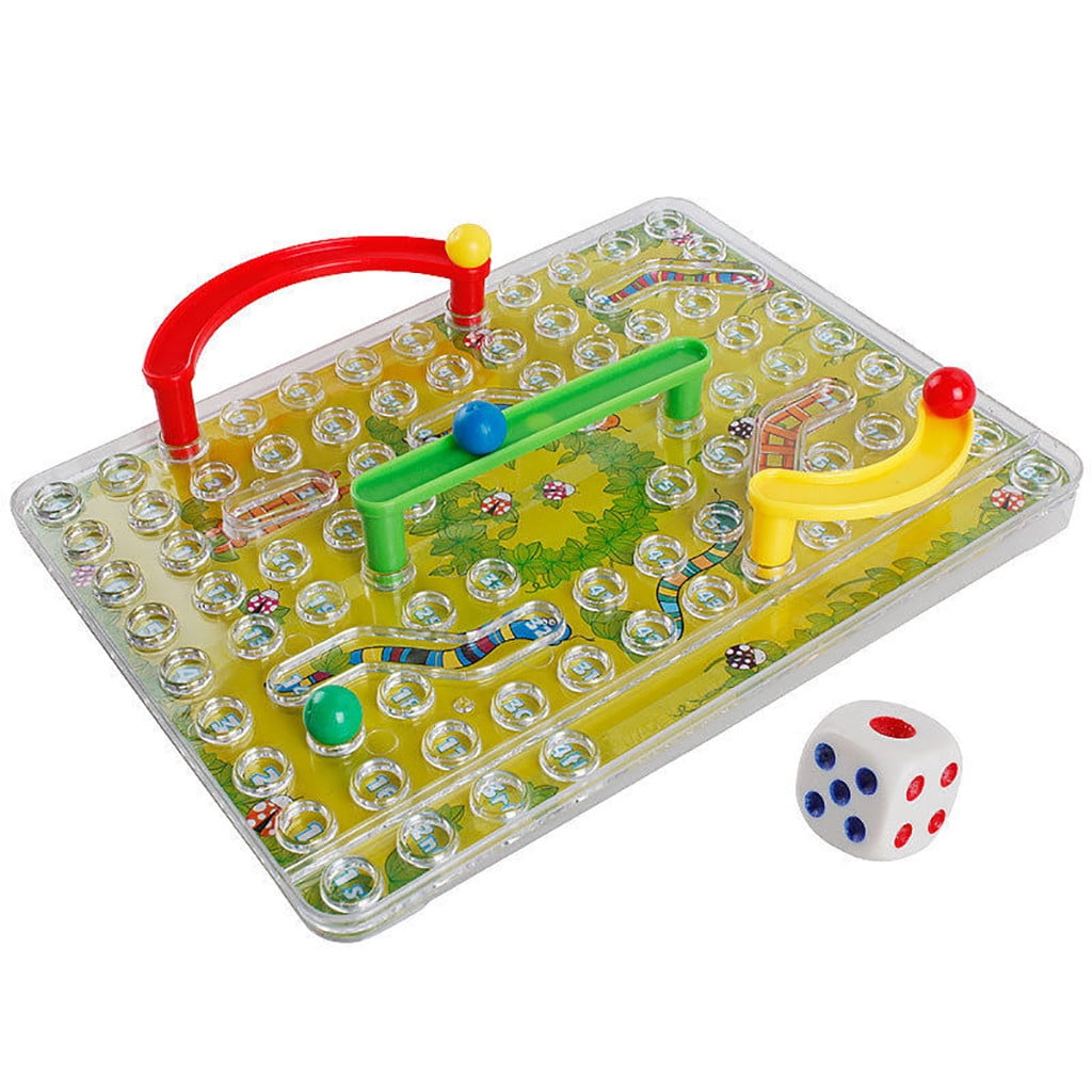 LUCKYLTT1 Traditional 3D Snakes Ladders Family Board Game Toy For Kid ...