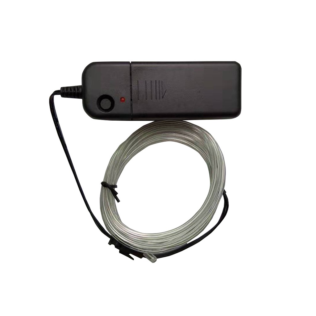LUCKYM 1M Battery Operated Luminescent Neon LED Lights Glow EL Wire ...