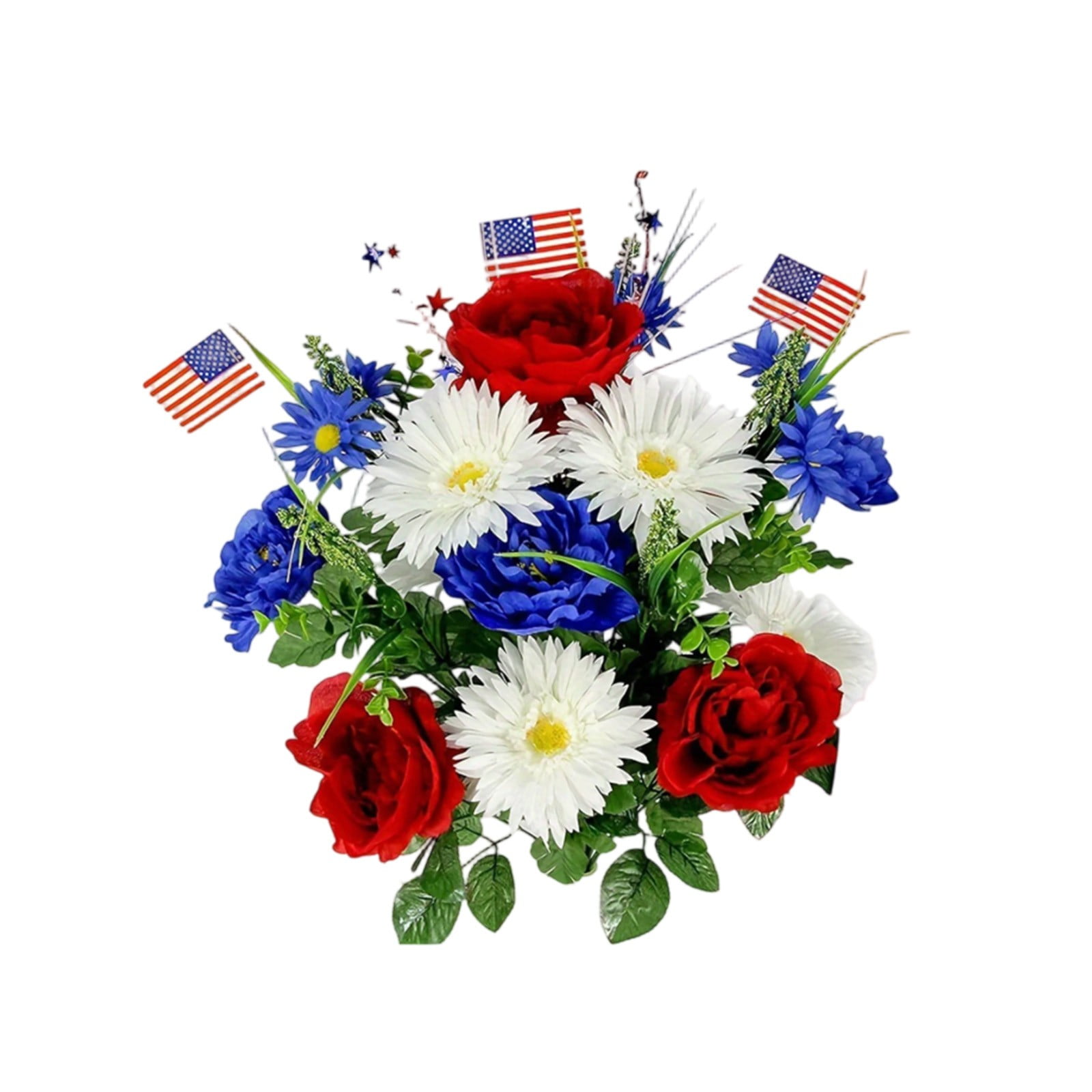 LUCKYM Artificial Flowers, Mixed Jungle Anniversary Three-color Flowers ...