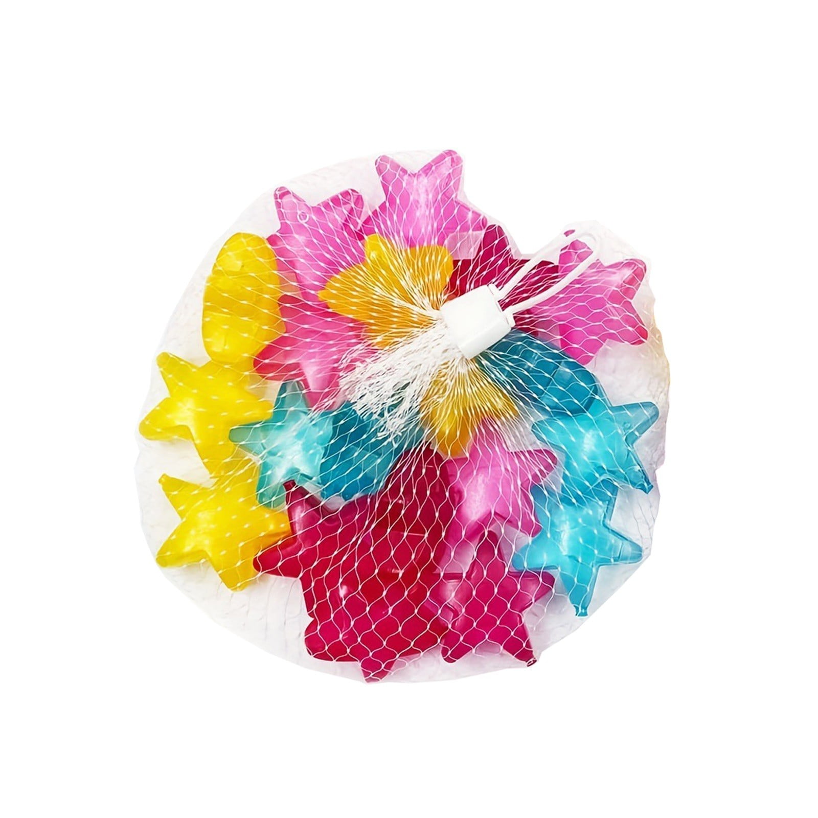 LUCKYM Glow in the Dark Star Shaped Bath Toys for Kids Floating Water ...