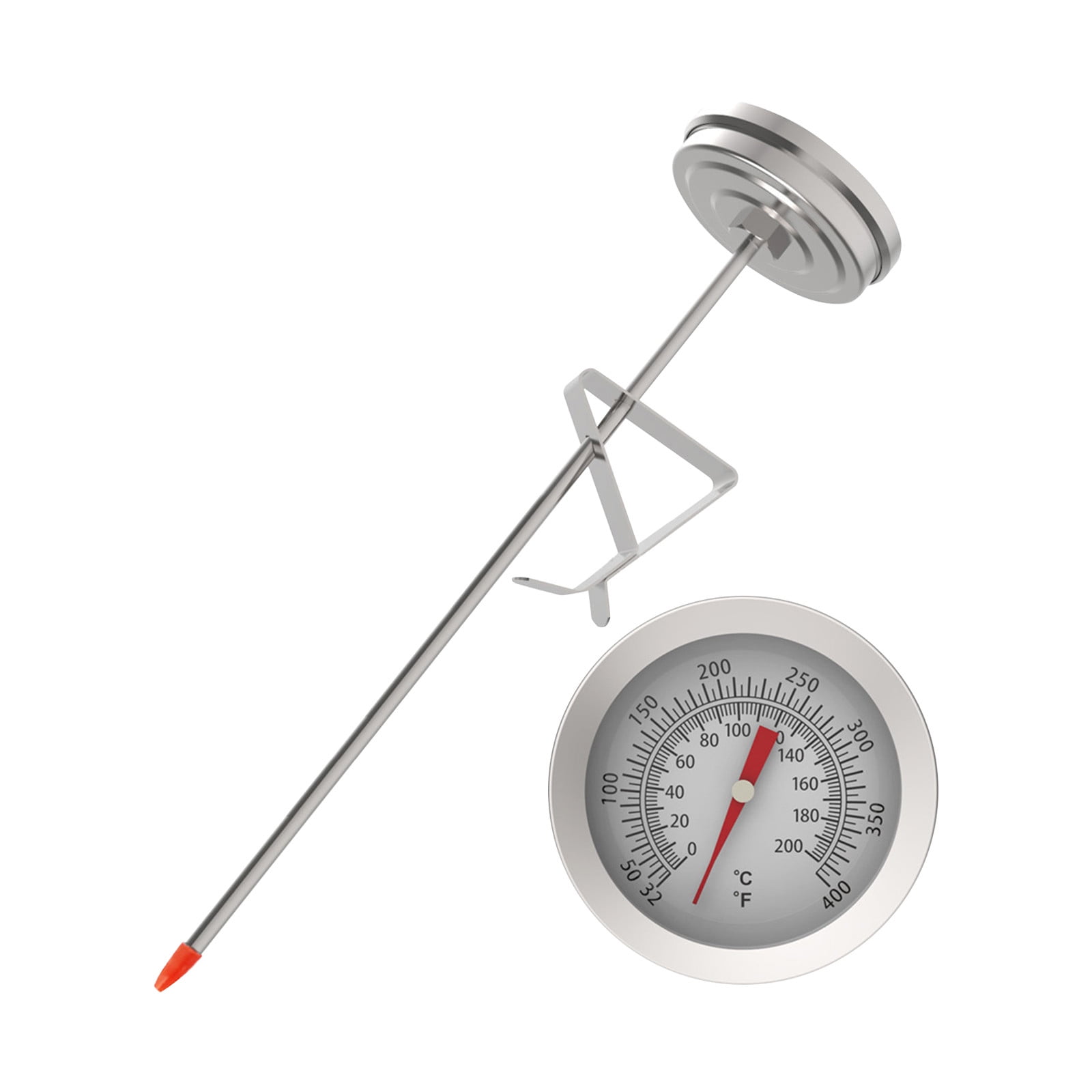 LUCKYM Stainless Steel Meat, Oven Safe, 2.5 Inch Extra Large Dial Food ...