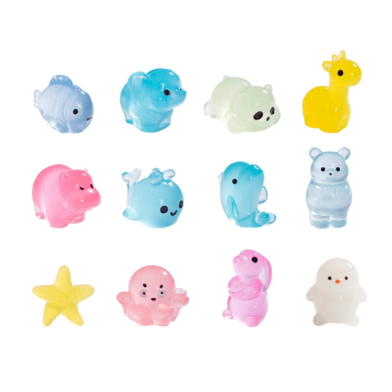 LUCKYTMY 12-Pack Cute Animal Squishy Toys Set Stress Relief Squeeze ...