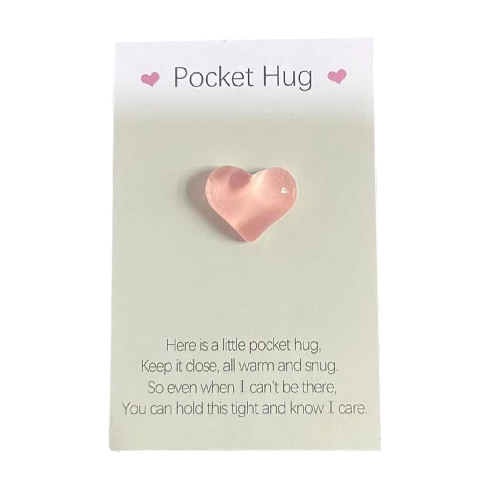 LUCKYTMY Cute Resin Colored Floral Heart Shaped Pocket Blessing Card ...