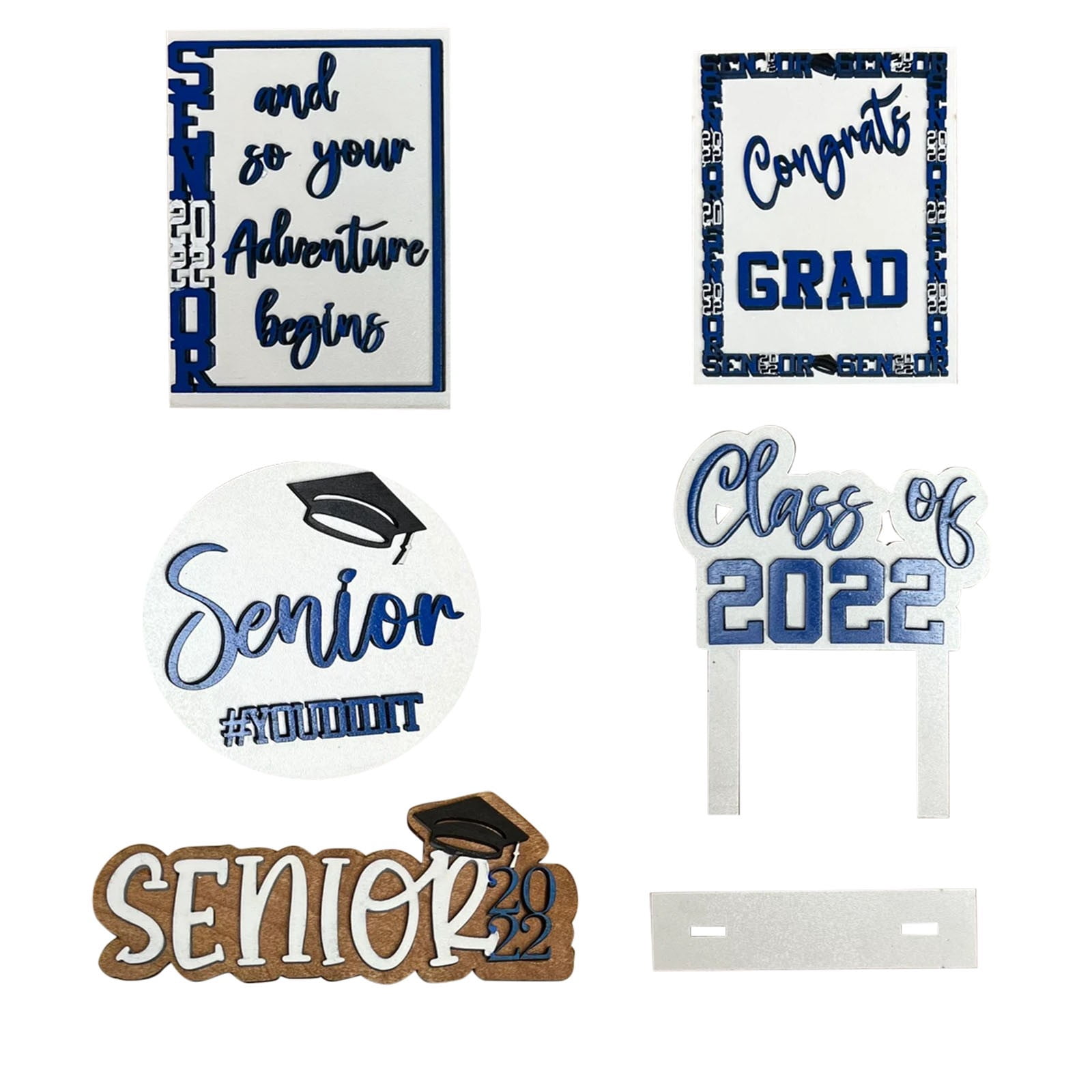 LUCKYTMY Graduation Party Decoration Set Class of 2022 Themed Cake ...