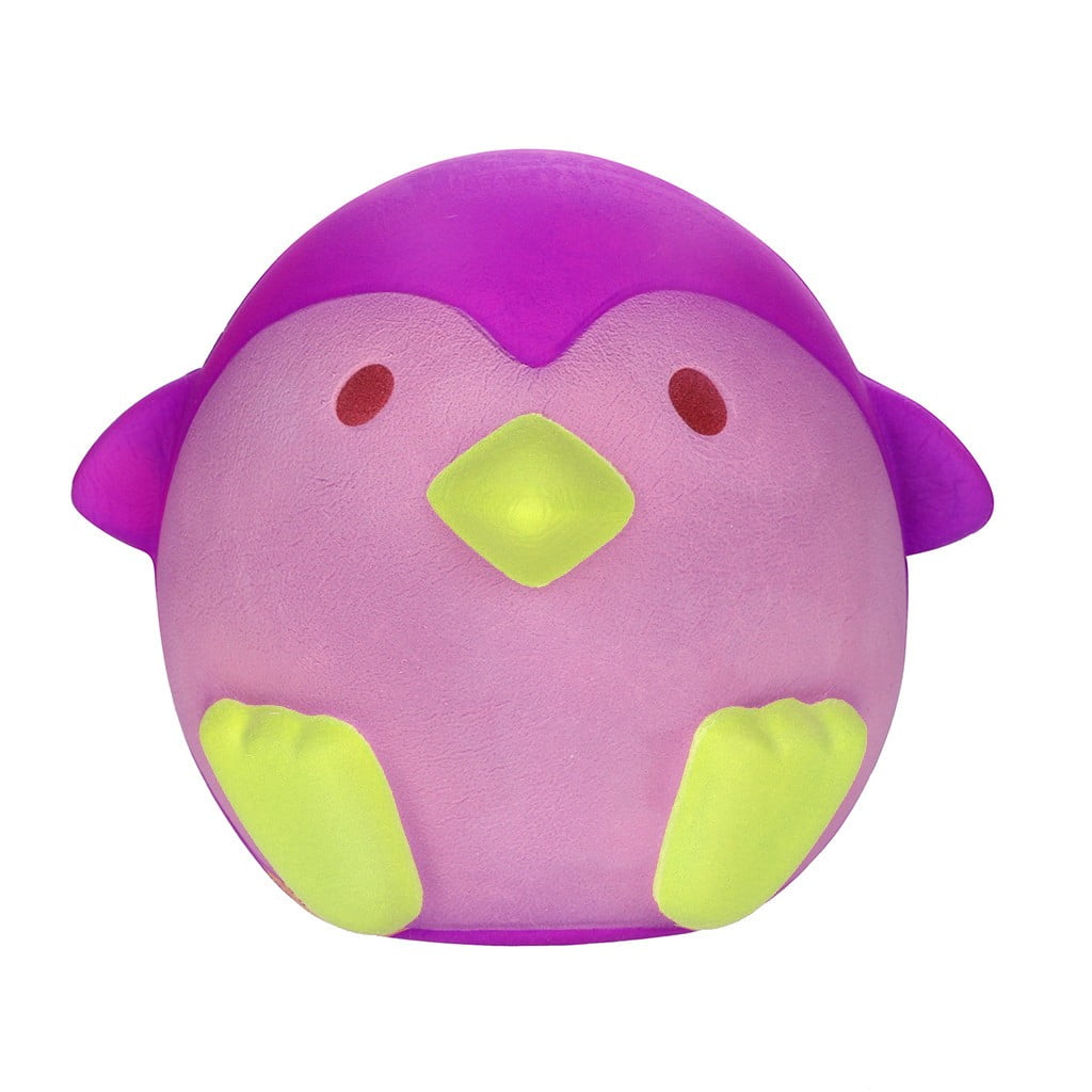 LUCKYTMY Temperature Color Change Penguin Slow Rising Scented Reliever ...