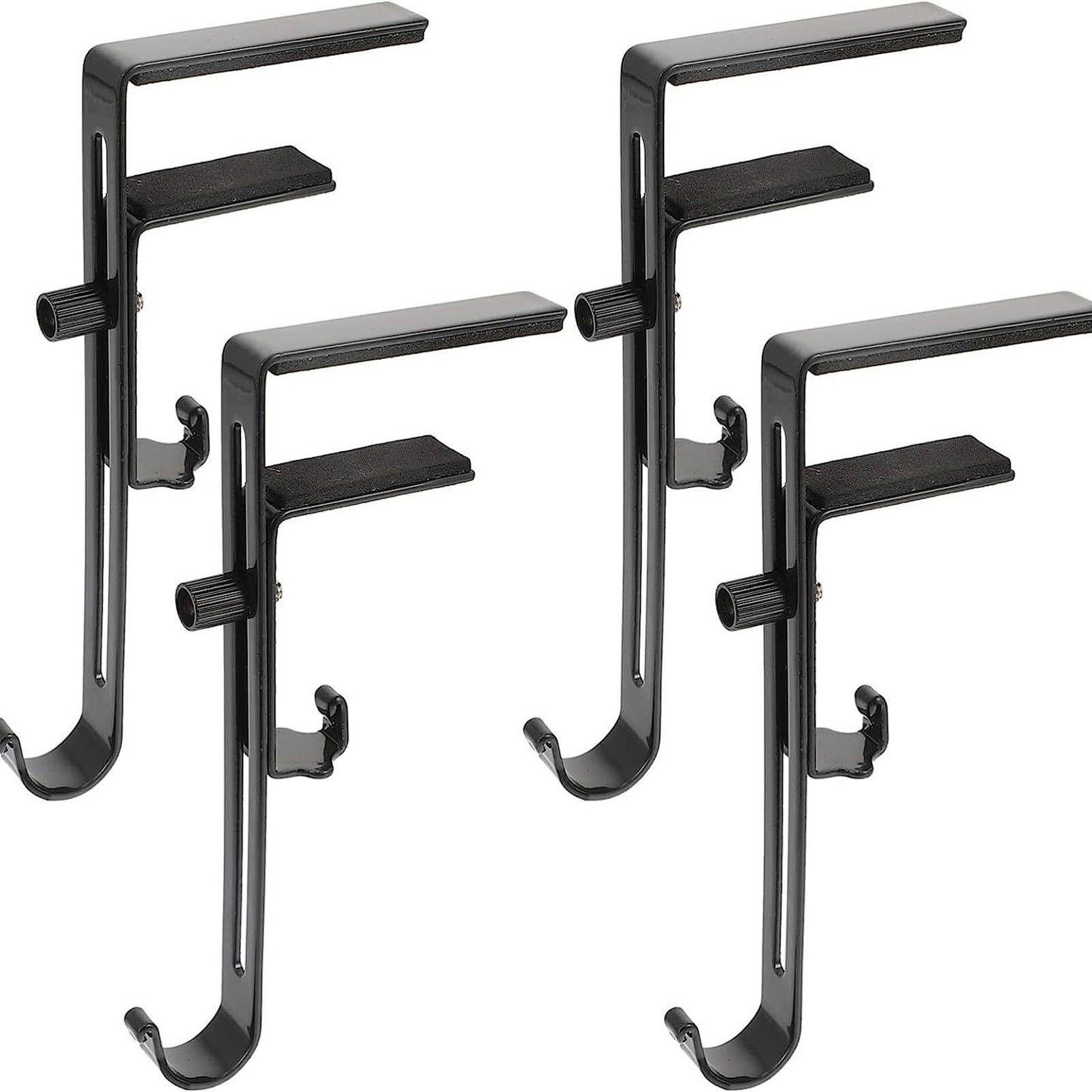LUCKYXTT Adjustable Heavy-Duty Over Door Hook Set 4 Pack, Sturdy Metal ...