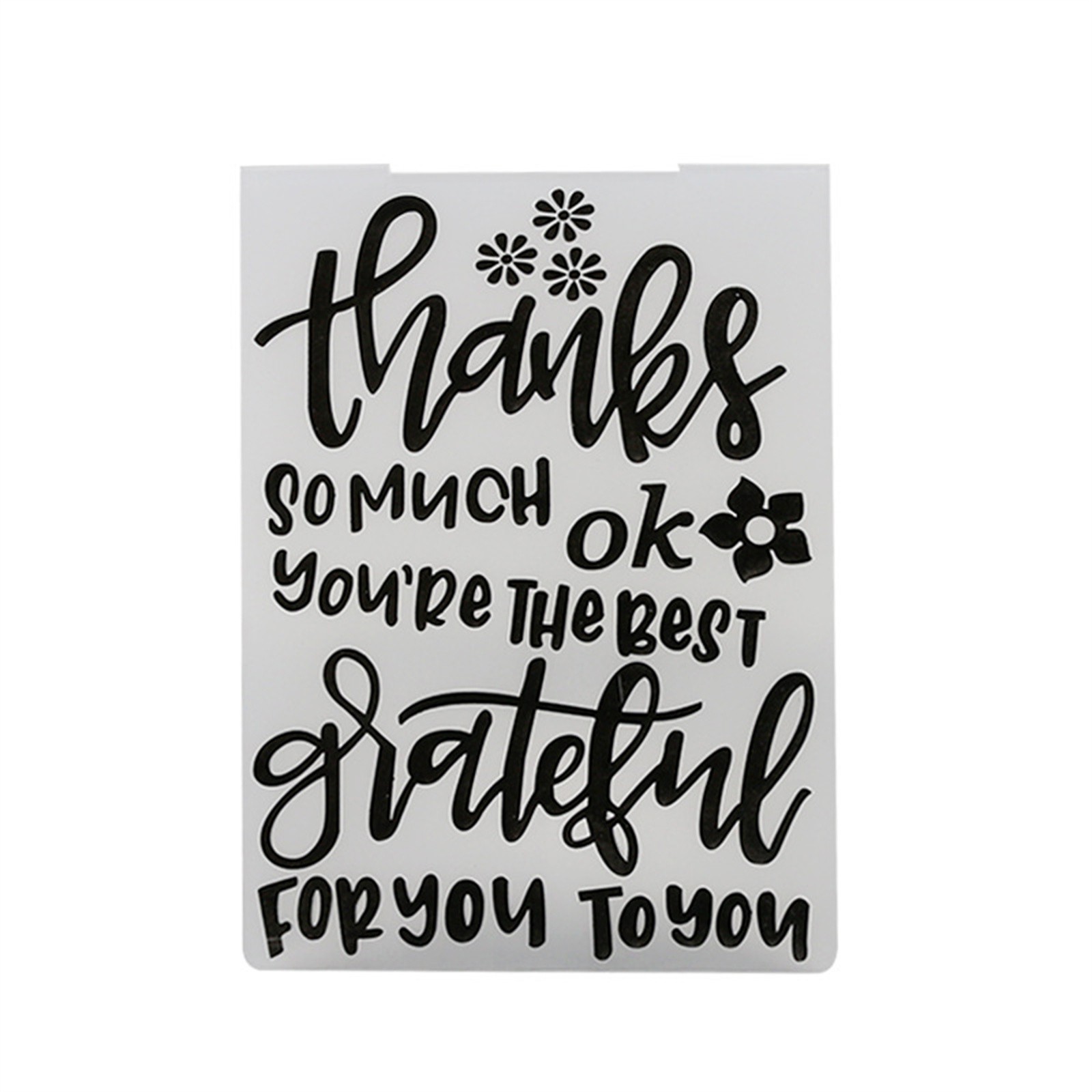 LUCKYXTT Aomily 10.5x14.5cm 3D Embossing Folder Transparent Embossing ...