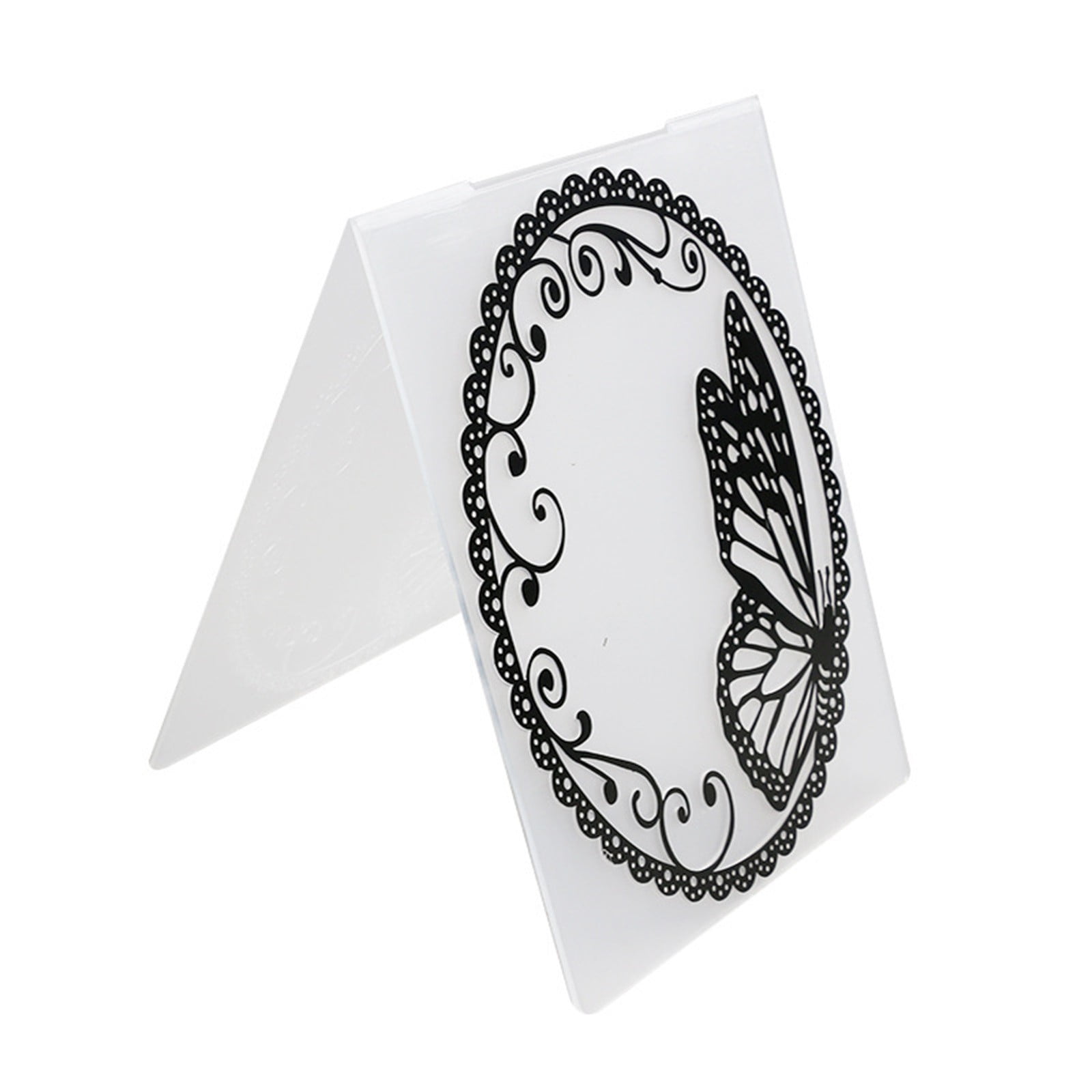 LUCKYXTT Aomily 10.5x14.5cm 3D Embossing Folder Transparent Embossing ...