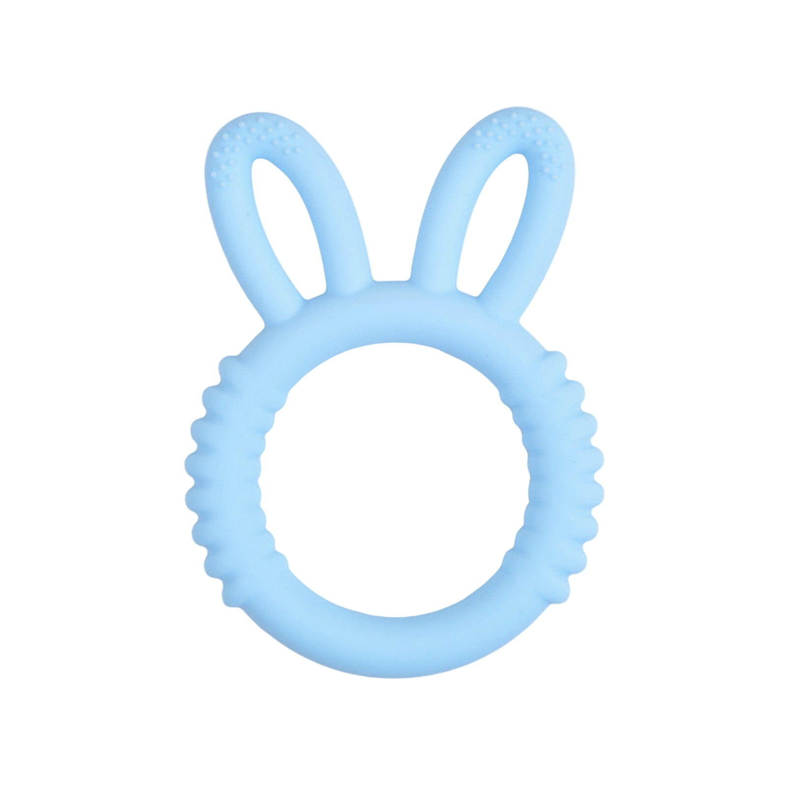 LUCKYXTT BPA-Free Silicone Baby Teething Ring Soft & Safe Teether Toy ...