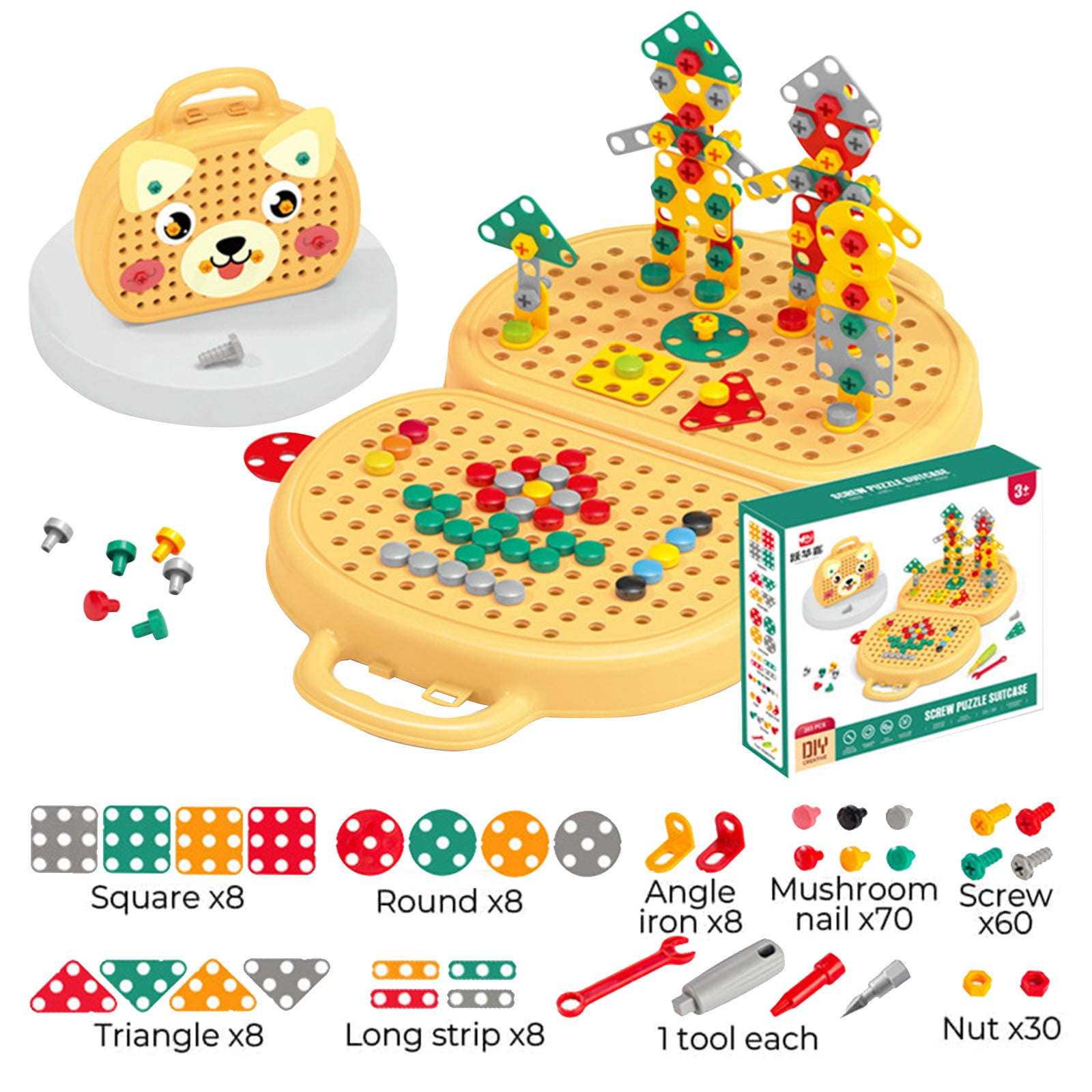 LUCKYXTT Baby Educational Assembly Tool Box Electric Screwdriver To ...