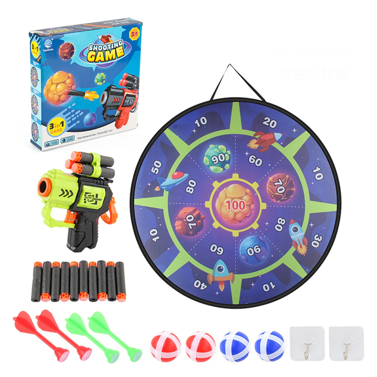 LUCKYXTT Cartoon Dart Board Games Sticky Ball Flying Ball Target Wall ...