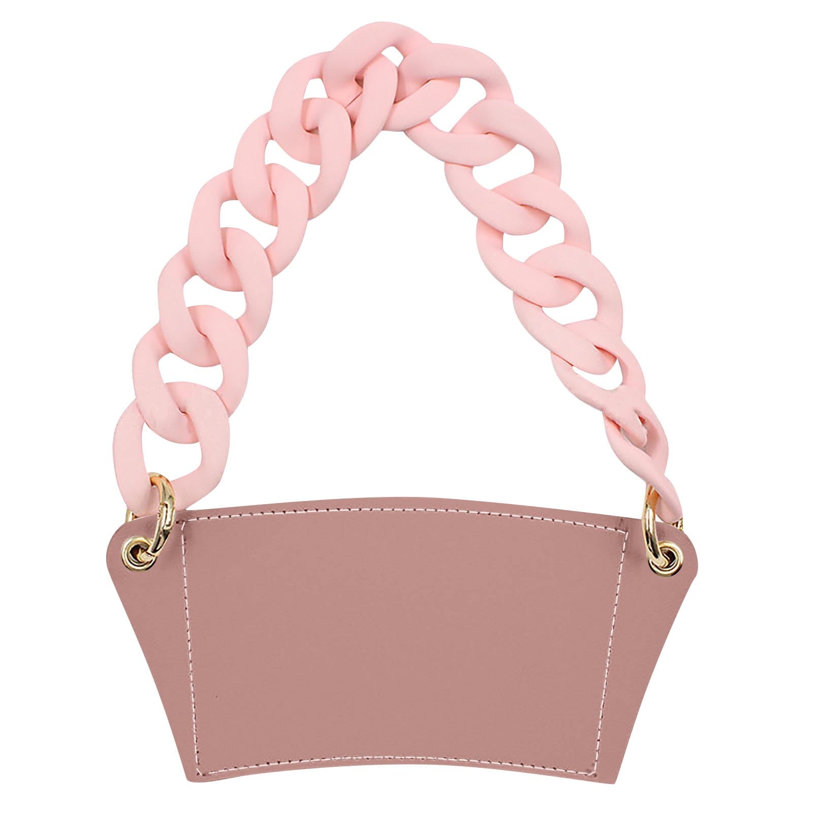 LUCKYXTT Chain Coffee Cups Sets Hand Held Glass Cup Holder Tumbler ...