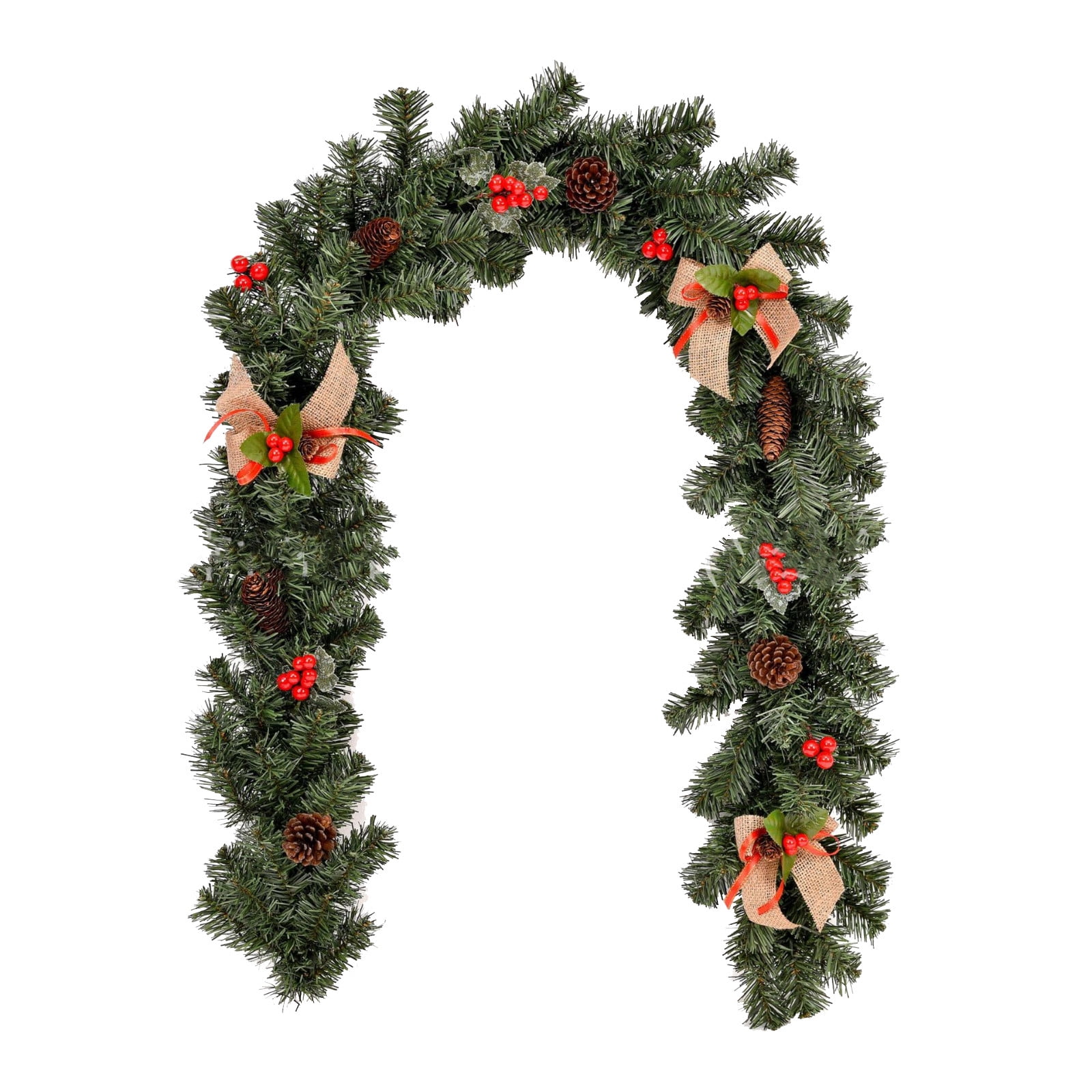 LUCKYXTT Christmas Fruit Vine With Red-denuded Decorative Vine ...