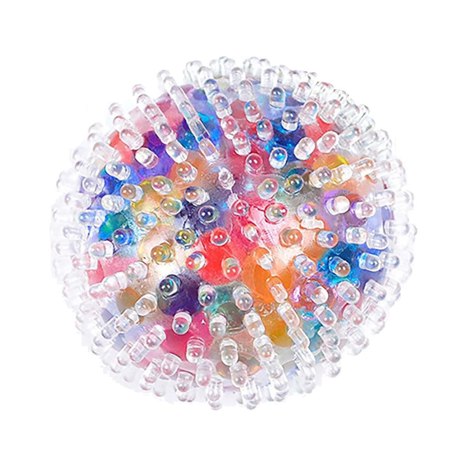 LUCKYXTT Colorful Beads Ball Pressure Relief Toy Ball TPR No Net Burr ...