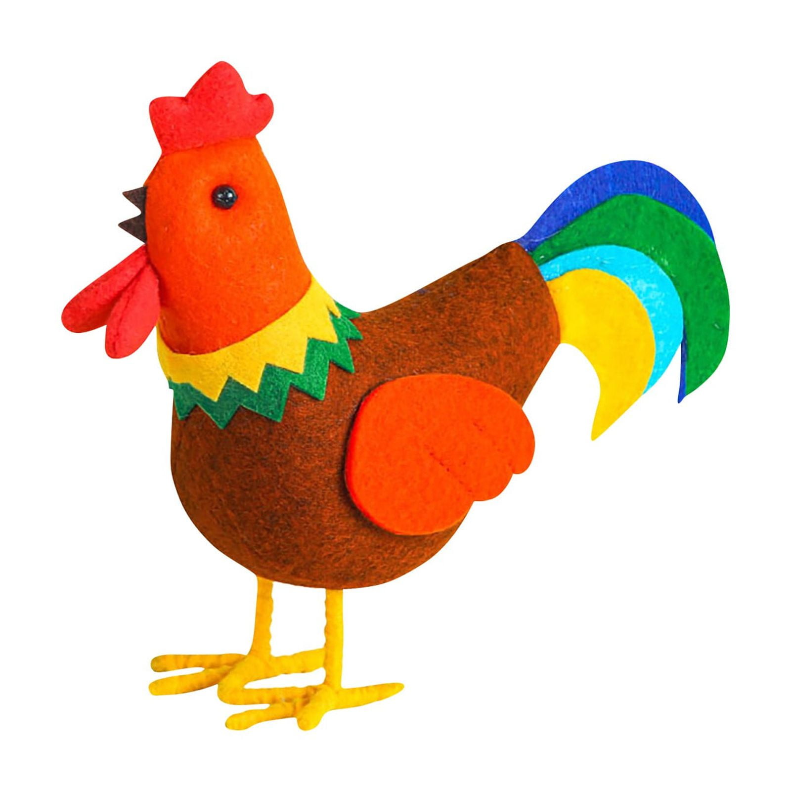 LUCKYXTT Colorful Plush Rooster Toy for Kids Soft Stuffed Animal with ...