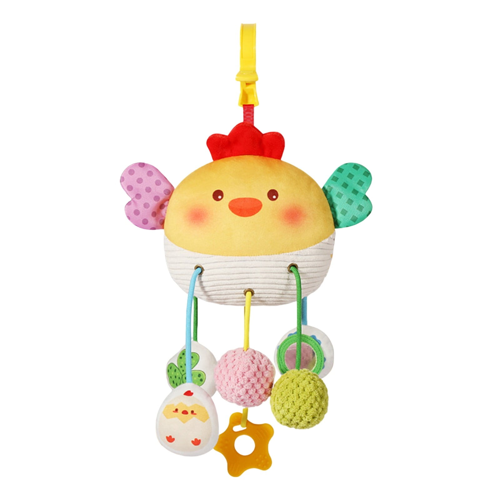 LUCKYXTT Crab Baby Hanging Rattle Toy with Multi-Sensory Features, Clip ...