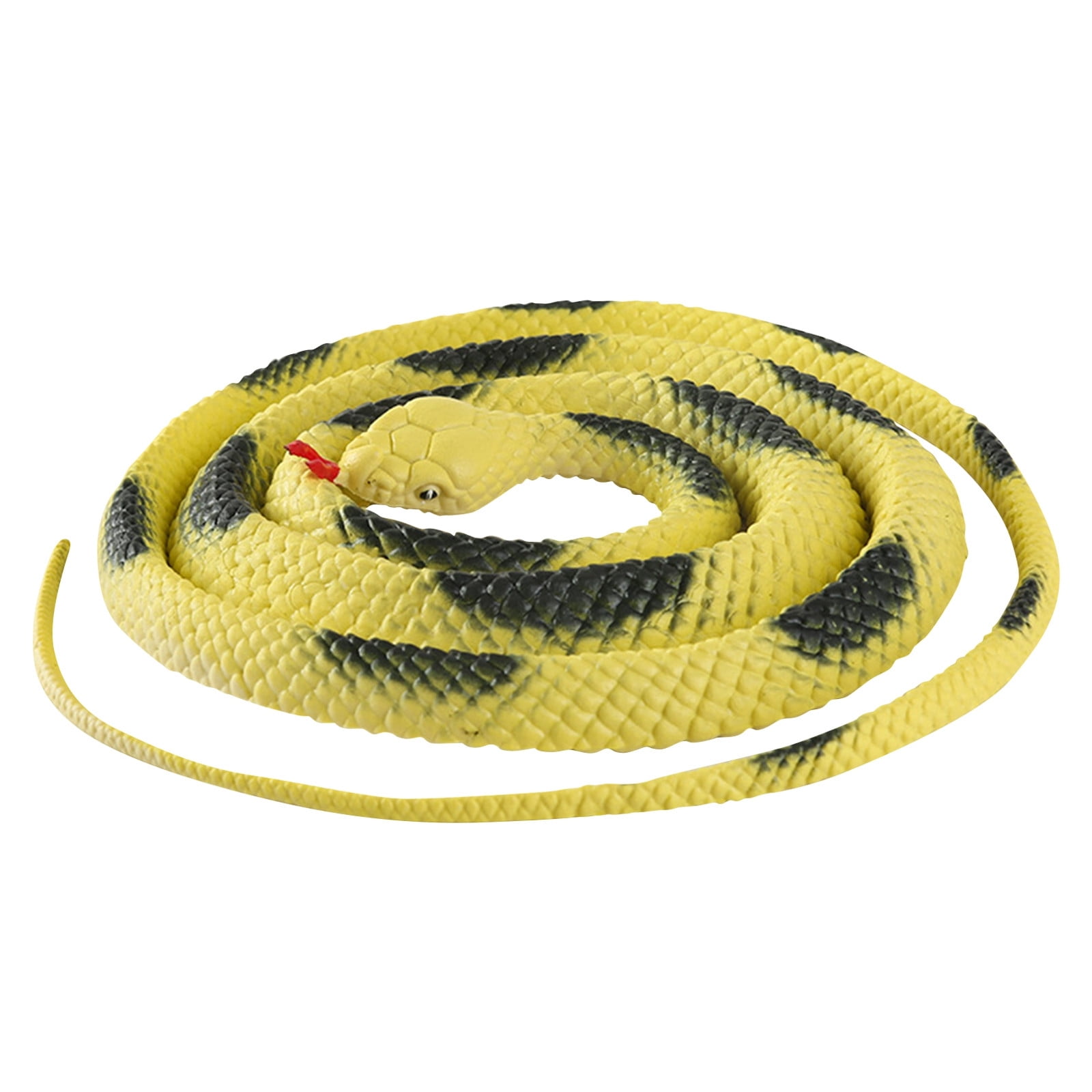 LUCKYXTT Fake Snake, Realistic Rubber Snake With Rope Clip, Snake On ...