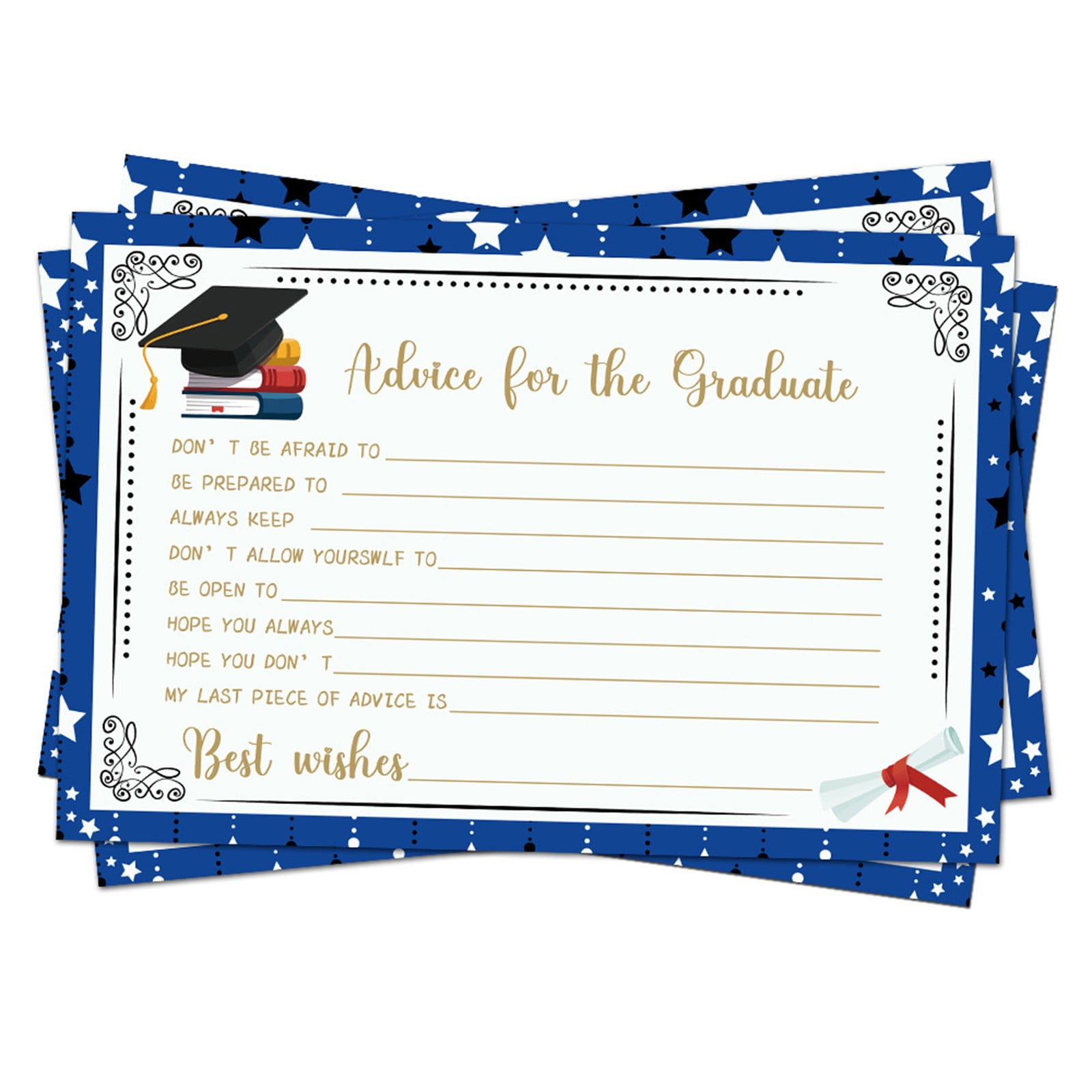 LUCKYXTT Graduation Advice Cards for the Graduate Inspirational ...