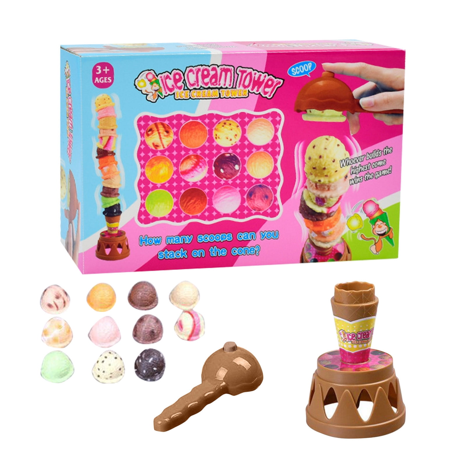 LUCKYXTT Ice Cream Game,Ice Cream Play Set Sweet Treats Ice Cream ...