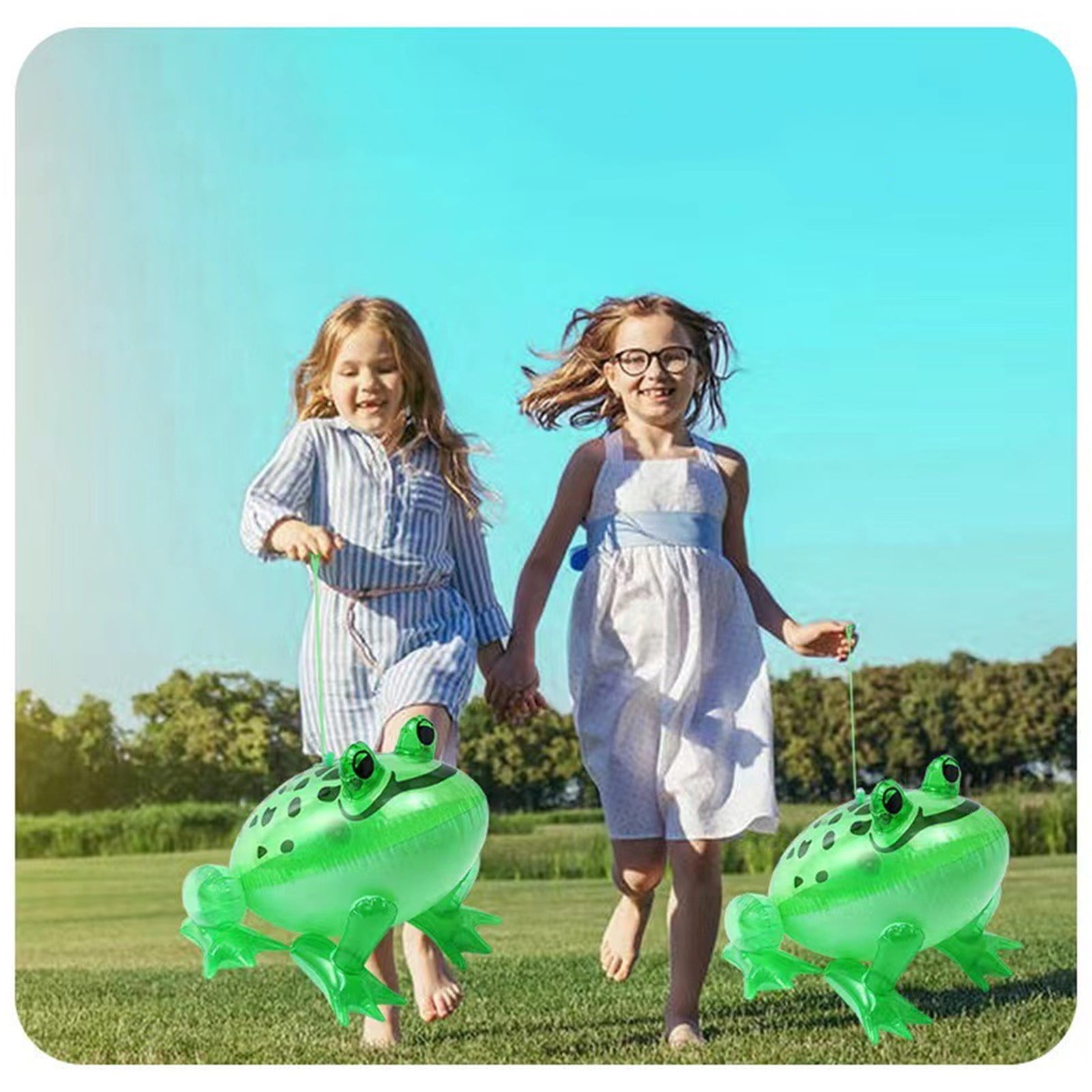 LUCKYXTT Inflatable Frog Pool Toy for Kids Durable, Fun, and Safe Water ...