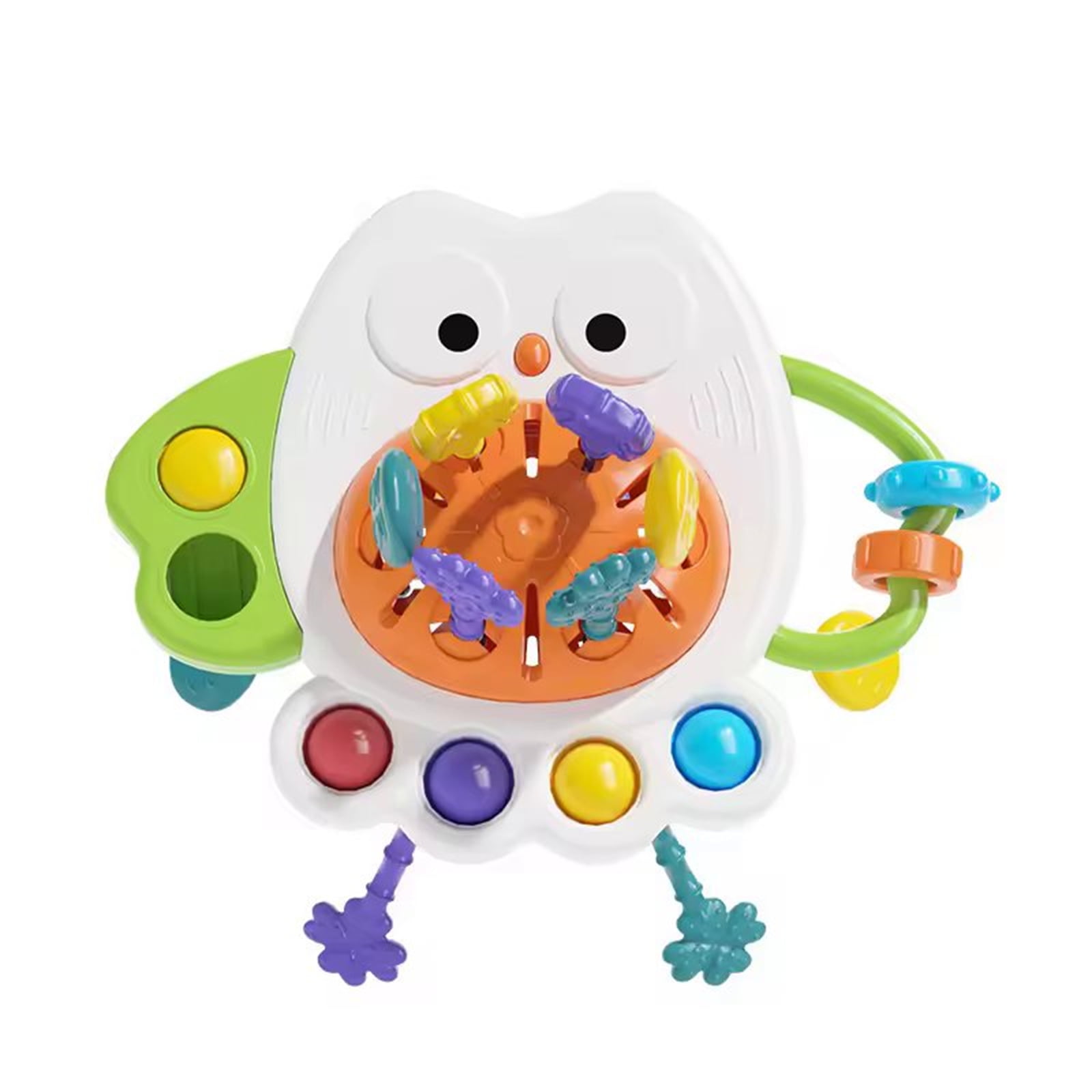LUCKYXTT Interactive Owl-Shaped Baby Activity Toy with Music, Lights ...