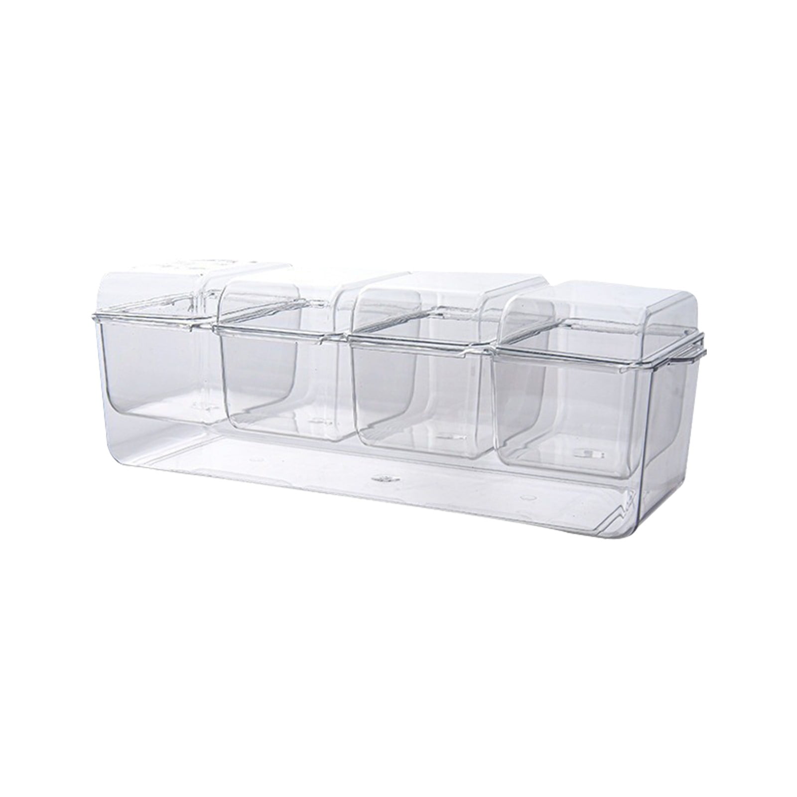 LUCKYXTT Kitchen Storage Box Transparent Single-cell Single-cover ...