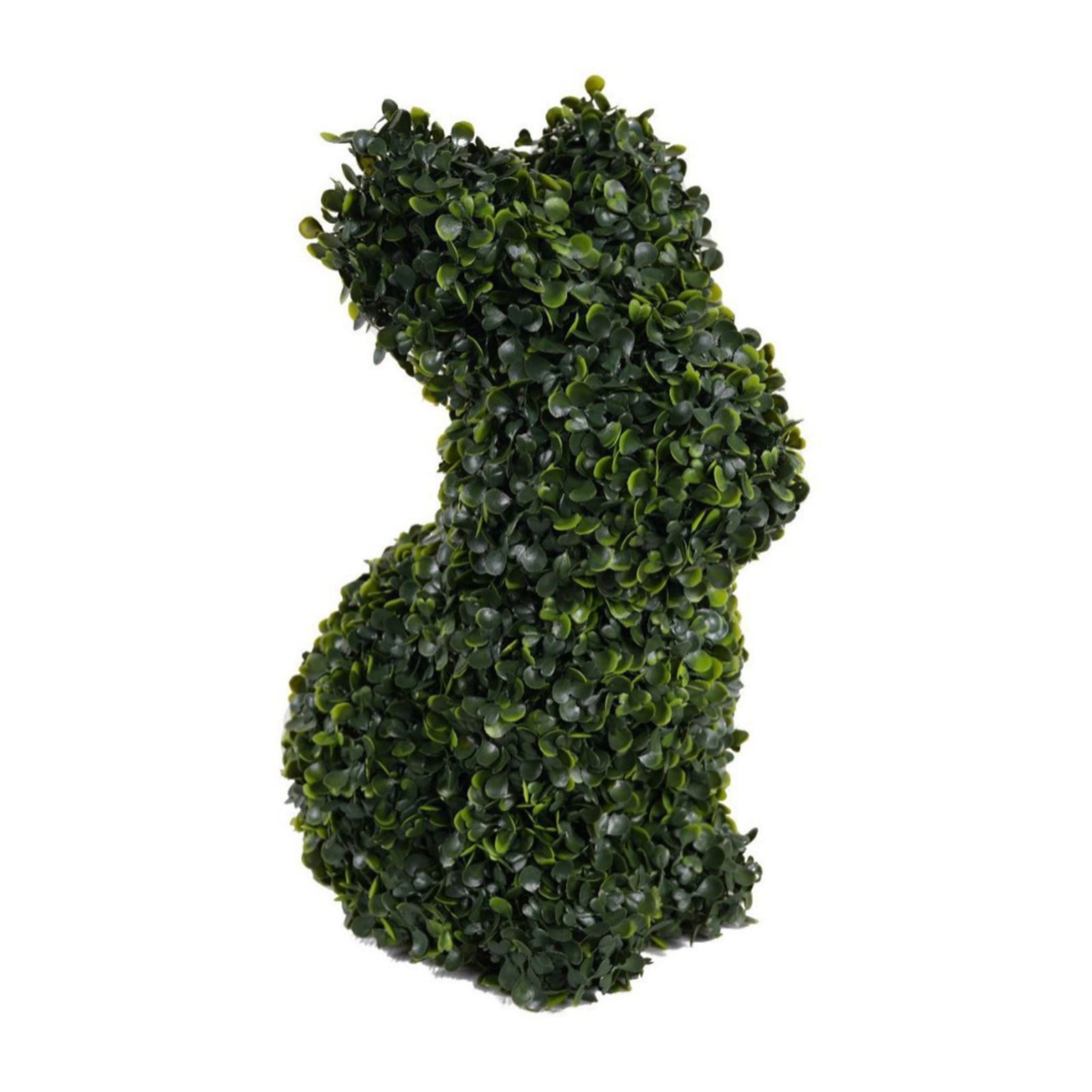 LUCKYXTT Lifelike Artificial Boxwood Topiary Rabbit Sculpture Indoor ...