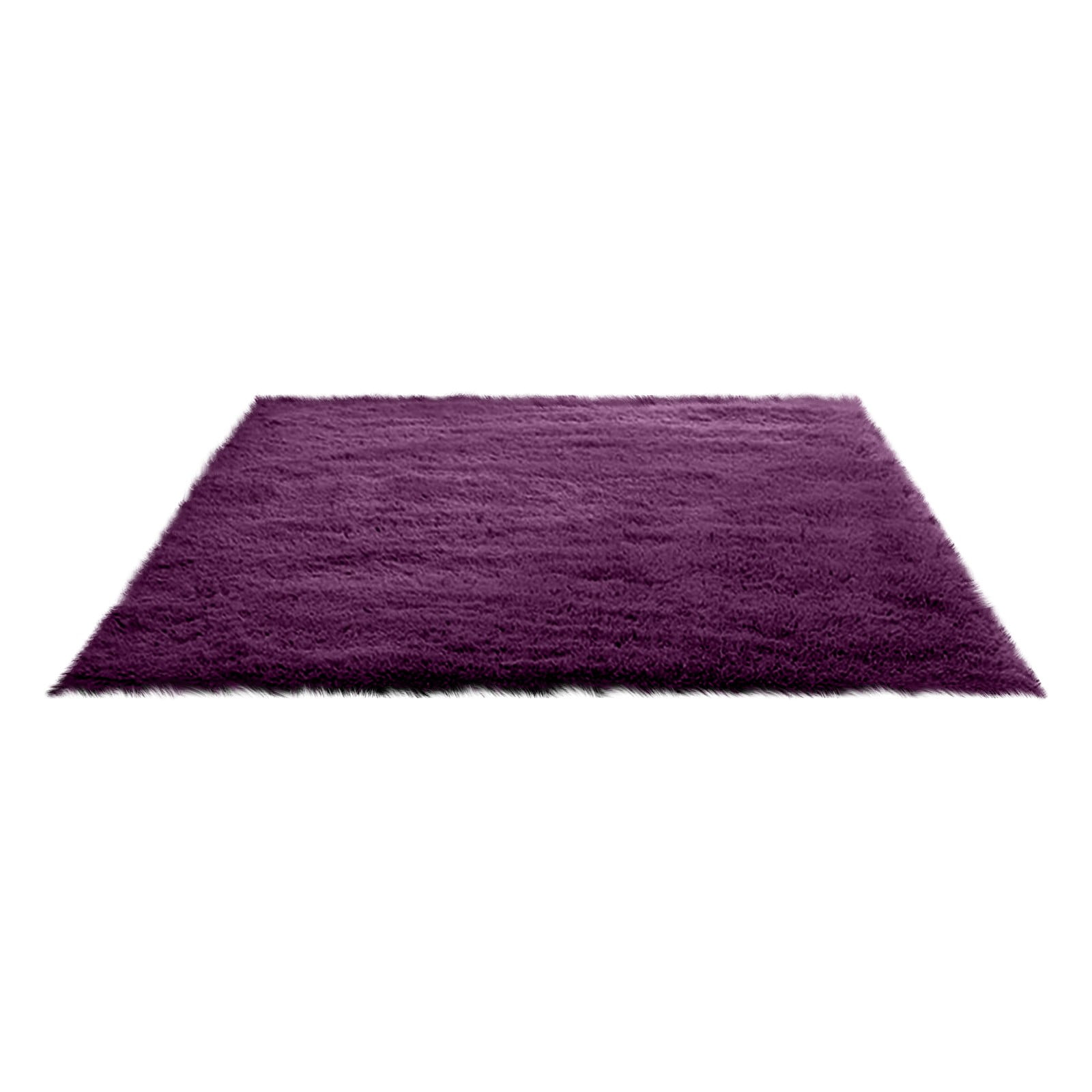 LUCKYXTT Luxurious Red Plush Area Rug, Soft and Cozy Shag Carpet for ...