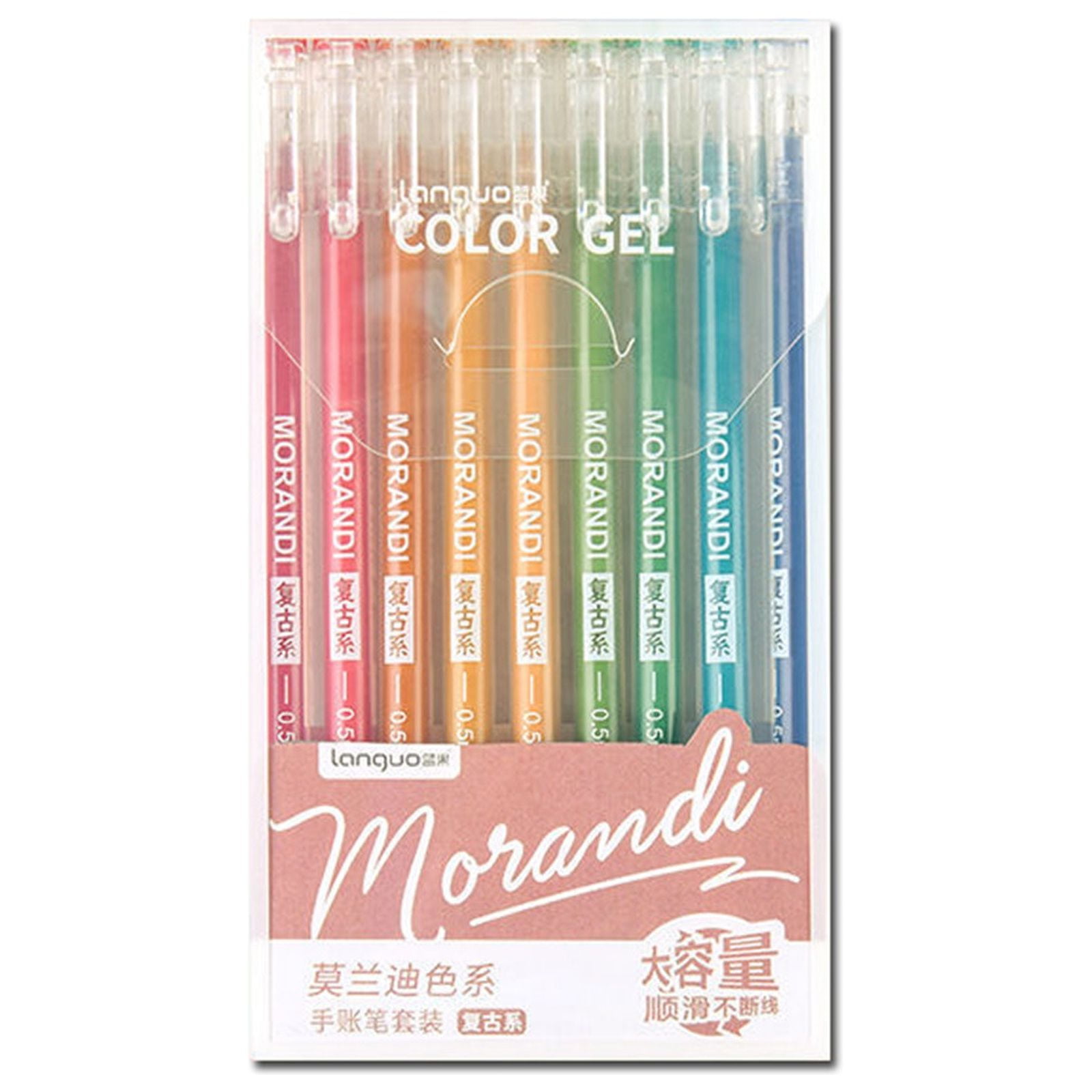 LUCKYXTT Morandi Color Gel Pens Set 10 Pack, Smooth Writing, Quick ...