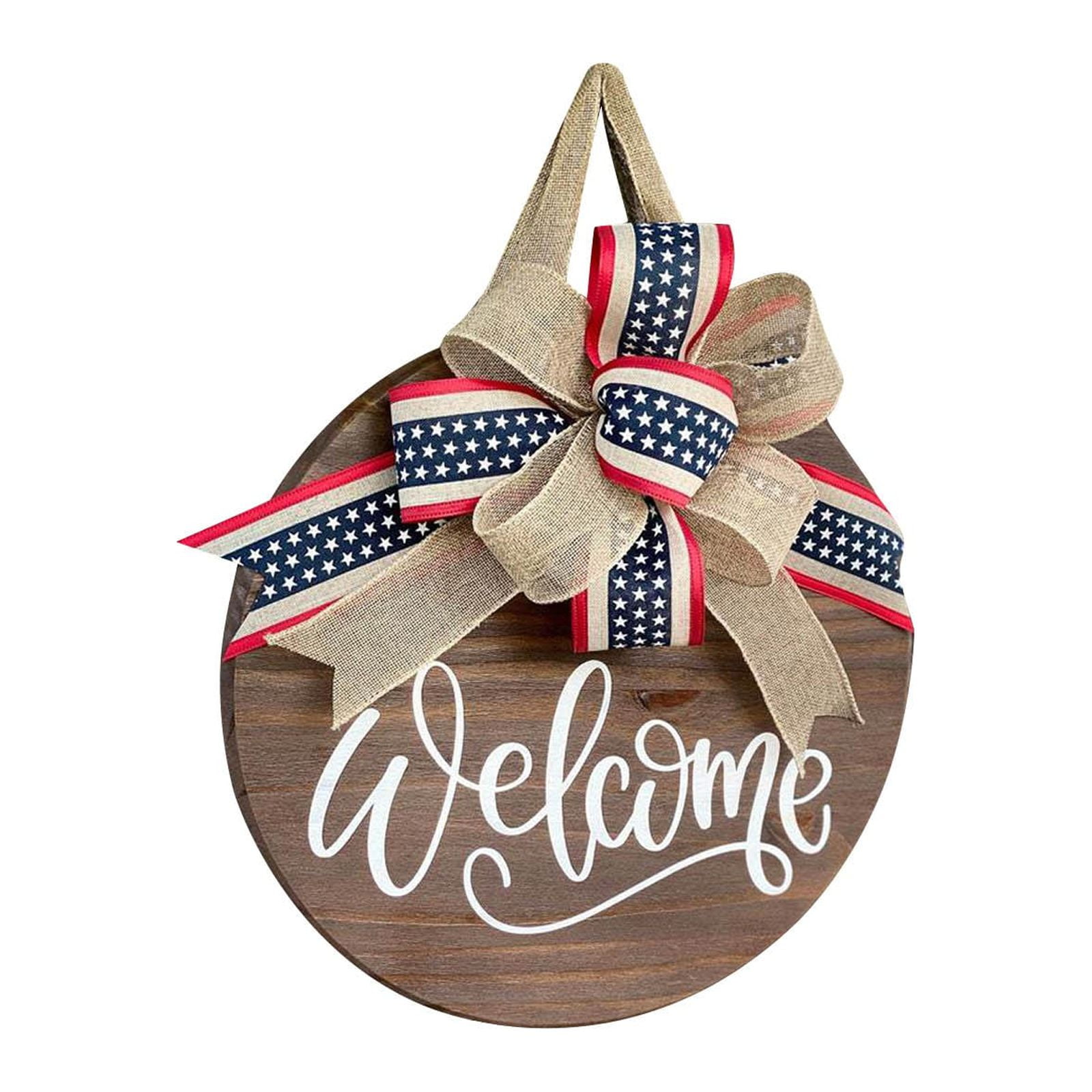 LUCKYXTT Patriotic Gnome Welcome Sign USA Flag Themed Door Decor with ...