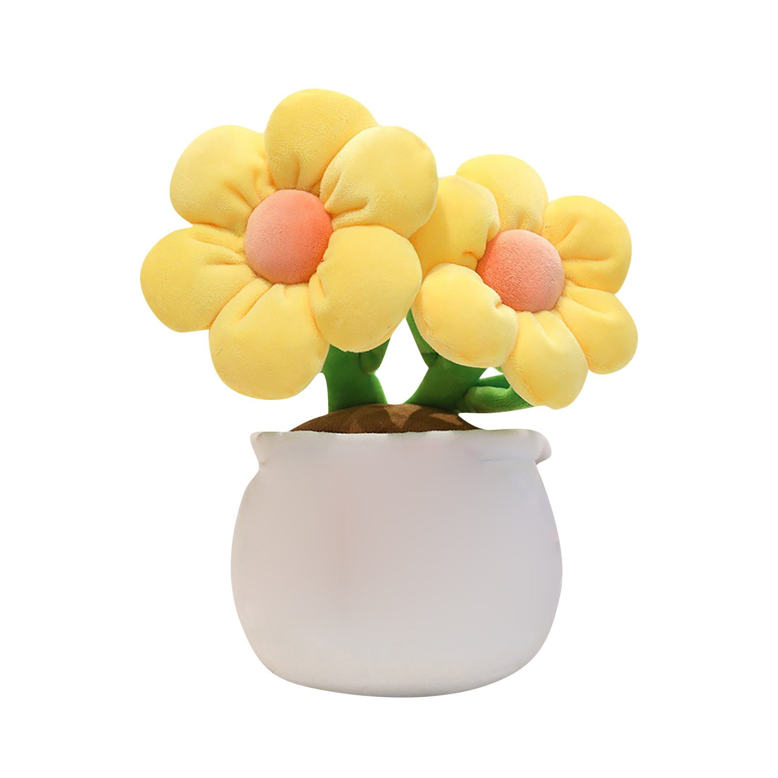 LUCKYXTT Plush Red Flower Pot Toy with Soft Petals and Durable Pot for ...