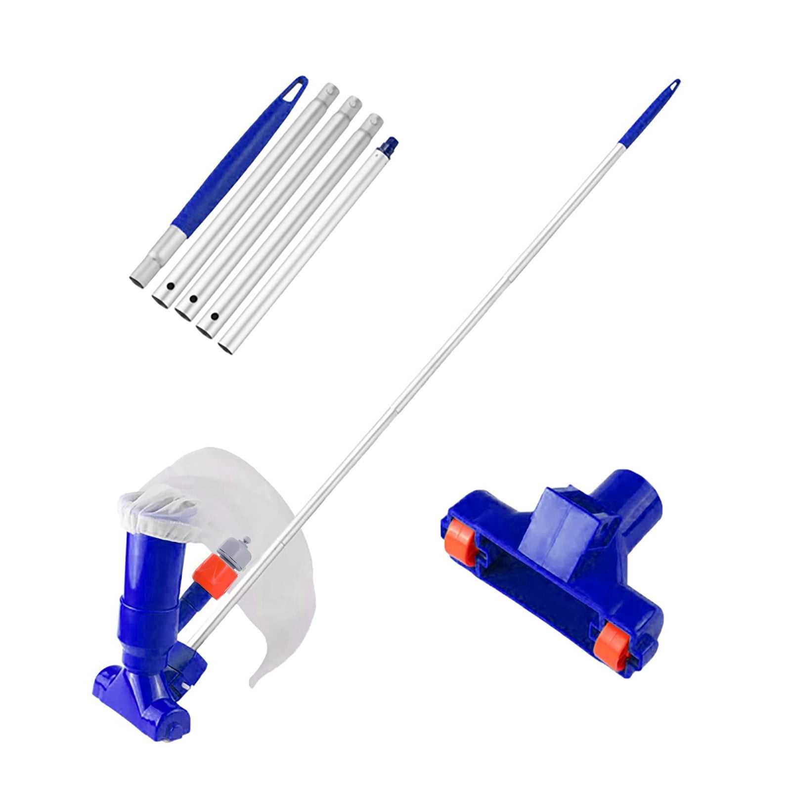LUCKYXTT Pool Vacuum Cleaner Set with Telescopic Pole, Mesh Bag, and ...
