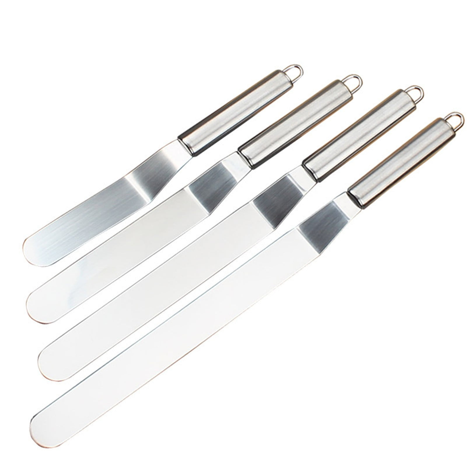 LUCKYXTT Premium Stainless Steel Offset Spatula Set for Cake Decorating ...