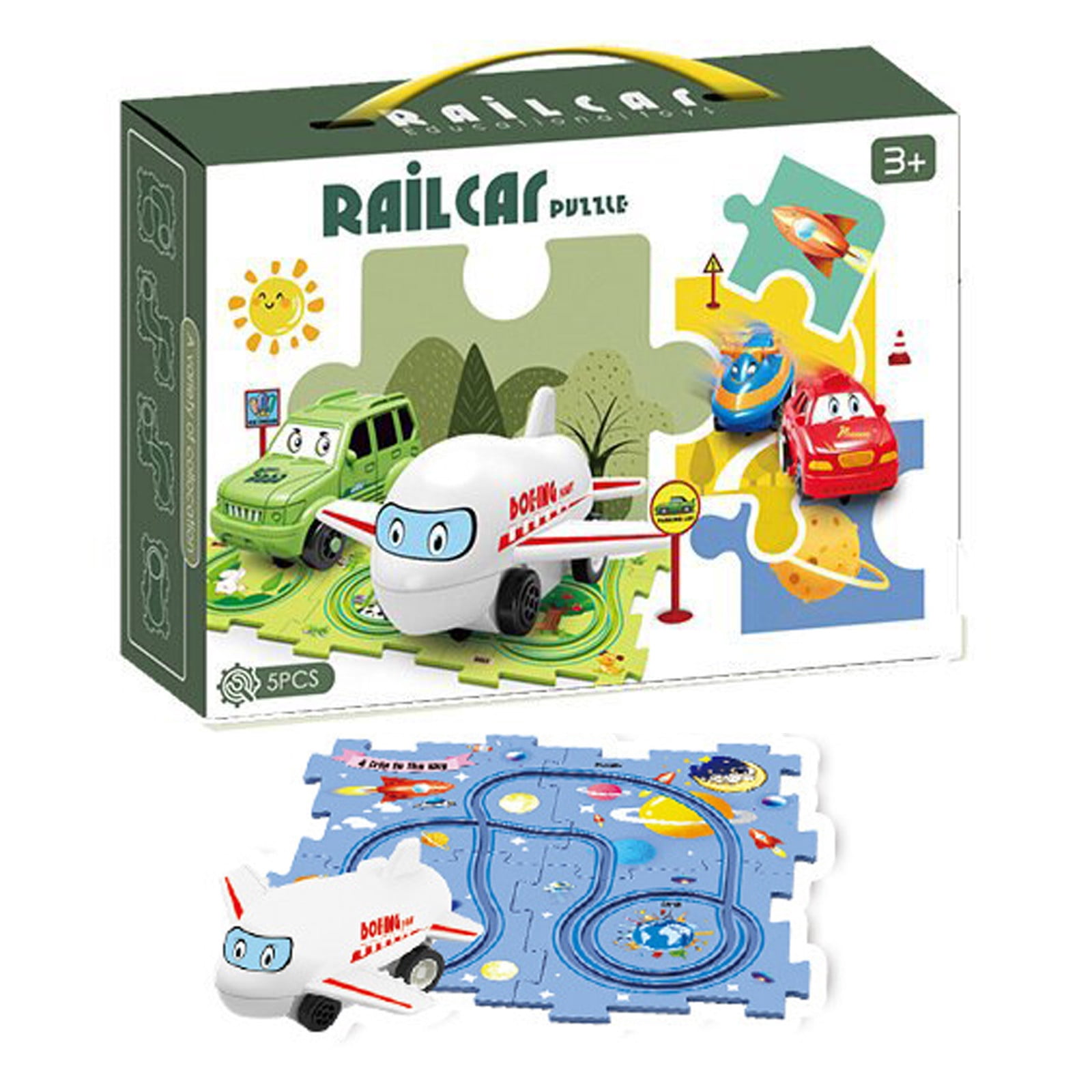 LUCKYXTT Puzzle Racer Kids Car Track Set, Puzzle Racer Car Track Set ...