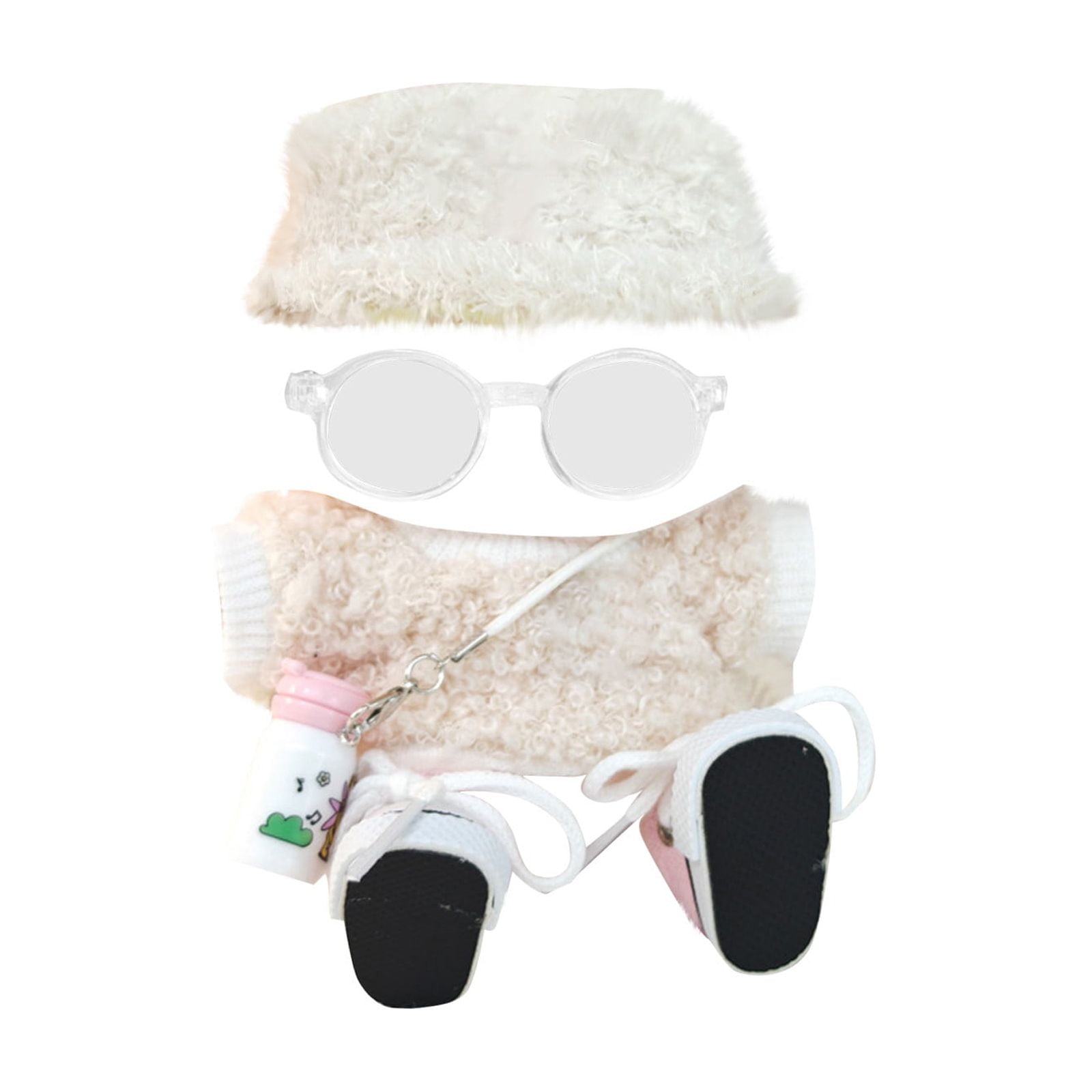 LUCKYXTT Trendy Teddy Bear Outfit Set Cozy Plush Hat, Sunglasses ...