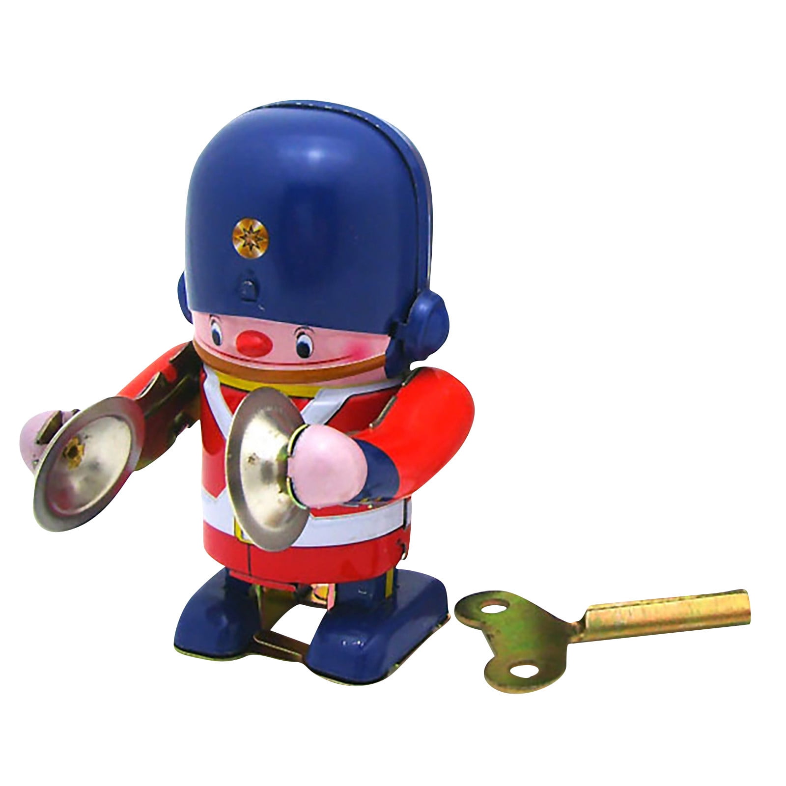 LUCKYXTT Vintage Wind-Up Tin Toy Soldier with Cymbals - Classic ...
