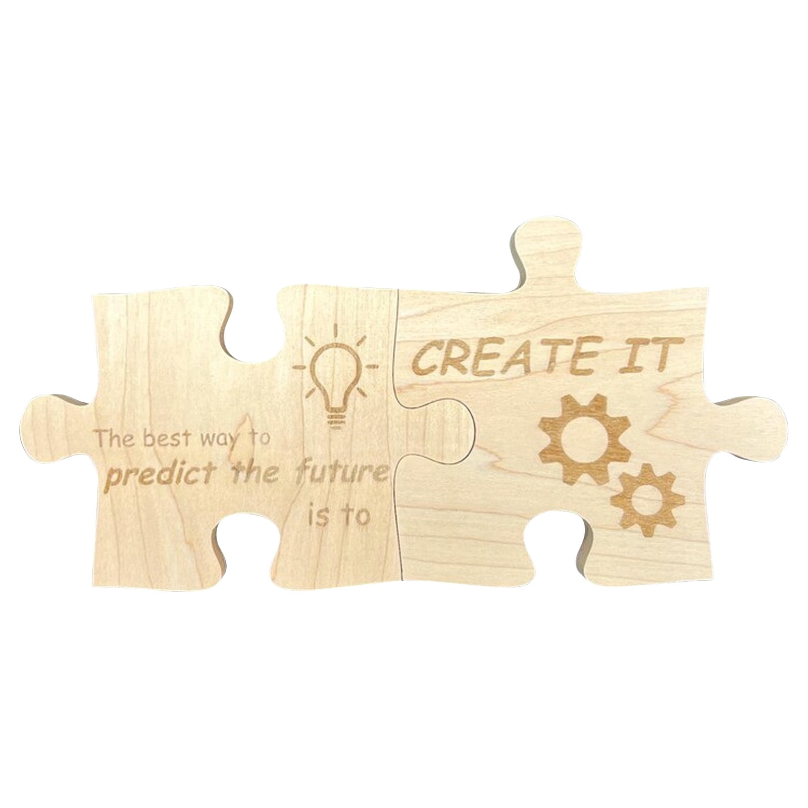 LUCKYXTT Wooden Puzzle Inspirational Decor – A Desk Ornament Featuring ...