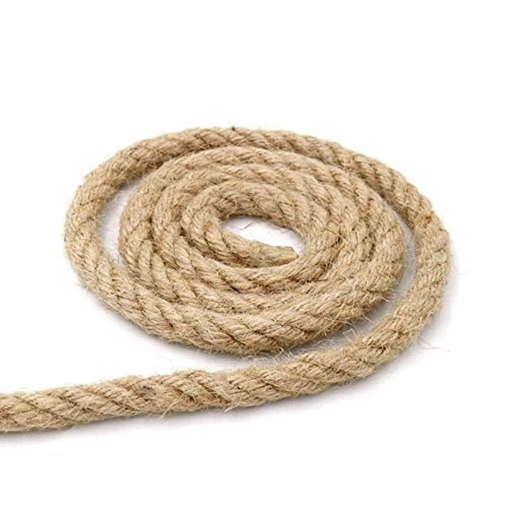 LUCRE Strong String Craft Feet Natural Thick Jute Hemp Rope 10 mm 33 ...