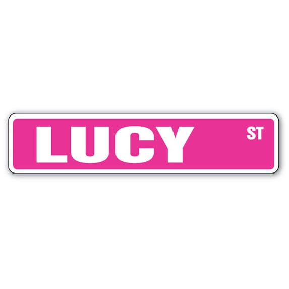LUCY Street Sign Childrens Name Room Sign | Indoor/Outdoor | 36" Wide ...