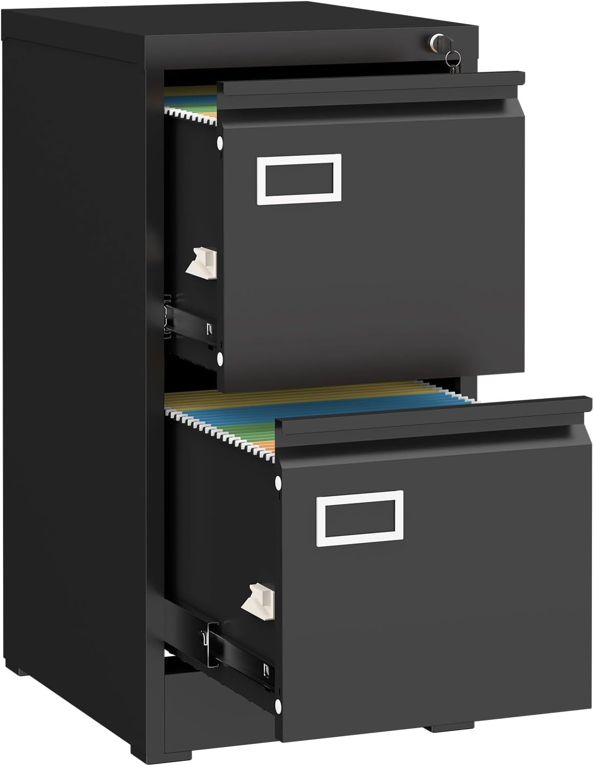 LUCYPAL 2 Drawer File Cabinet with Lock,Metal Filing Cabinets for Home ...
