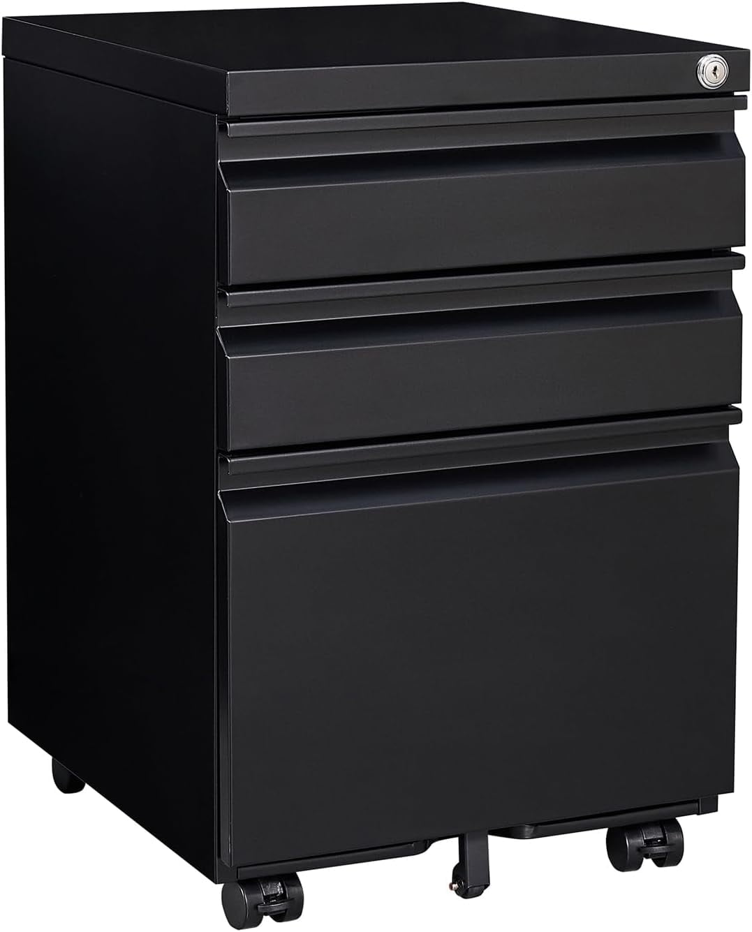 LUCYPAL 3 Drawer File Cabinet,Metal Filing Cabinet with Lock for Home ...