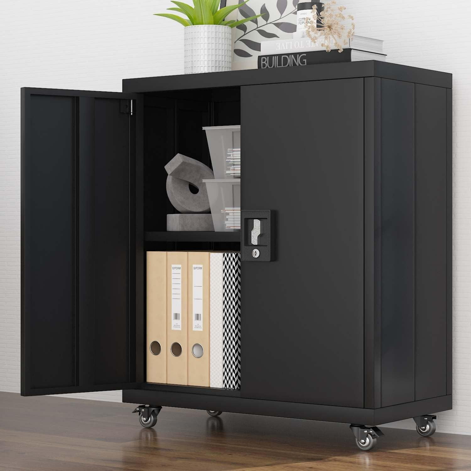 Terrific Metal Storage Cabinet On Wheels Gallery