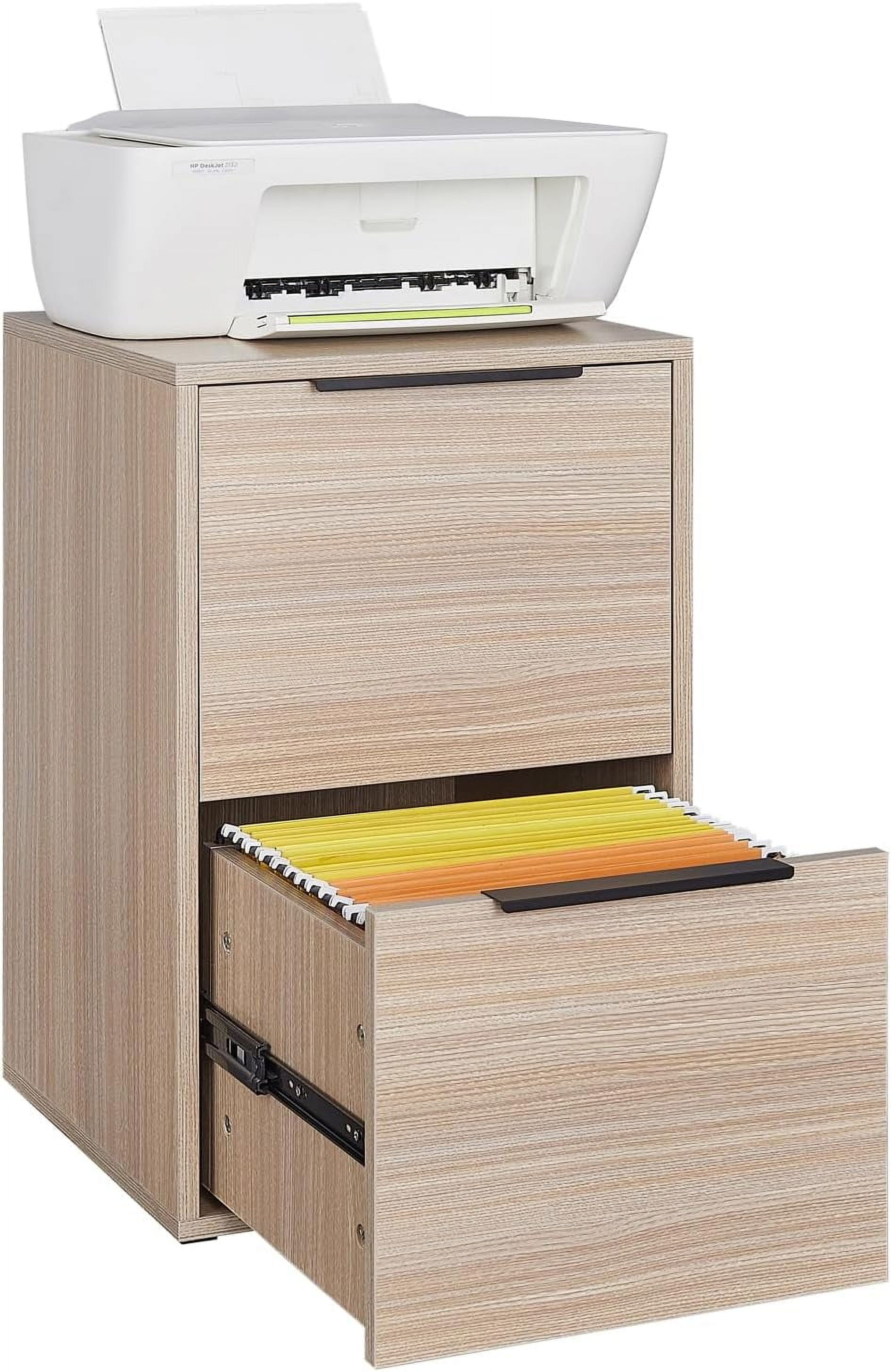 LUCYPAL Wood File Cabinet 2 Drawer,Wooden Office Filing Cabinets for ...