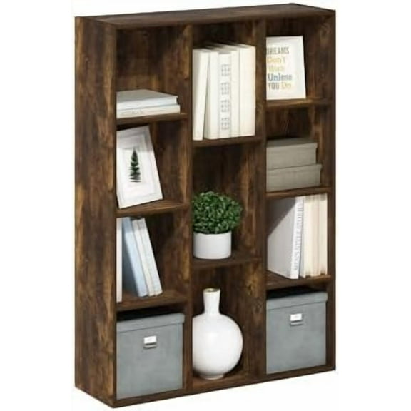 GEHRY Book Shelf, 3-Tier Bookshelf, Bookcase with Adjustable Shelves ...