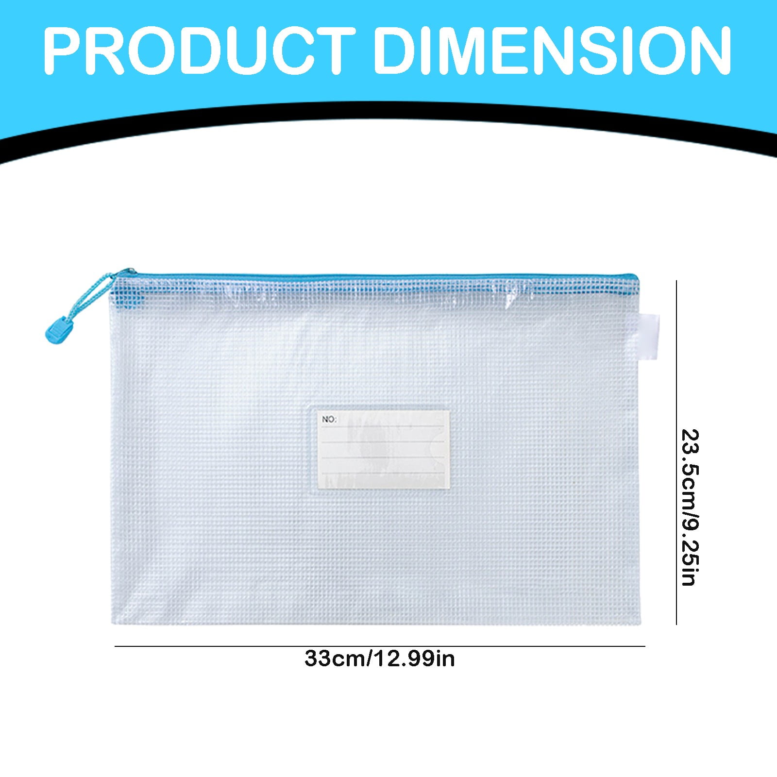LUDJSKZ poly folder with fastener Mesh Zipper Pouch A4 10 Pack Zipper ...