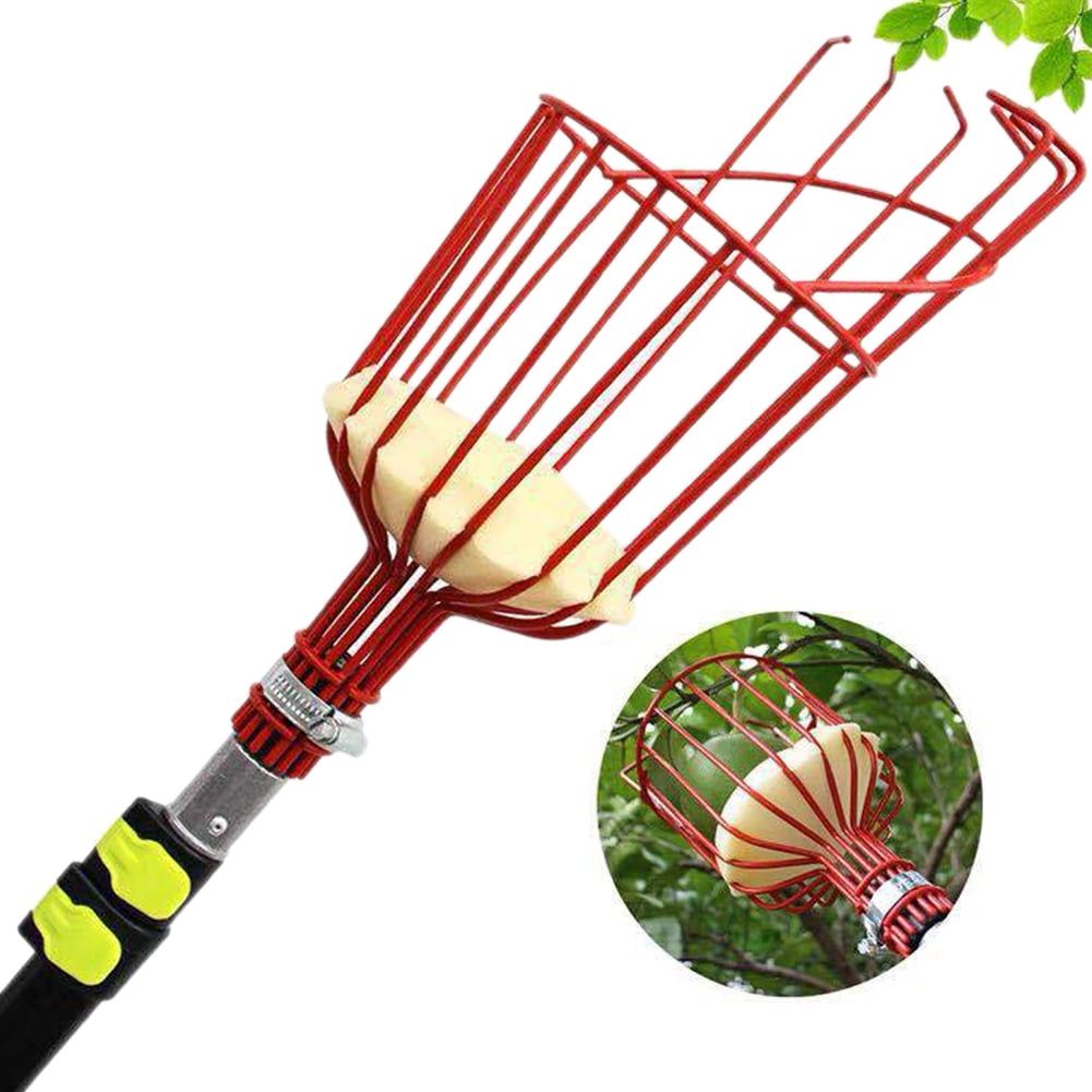 LUDLZ Garden Fruit Picker Basket with Cushion for Bruising Protection ...