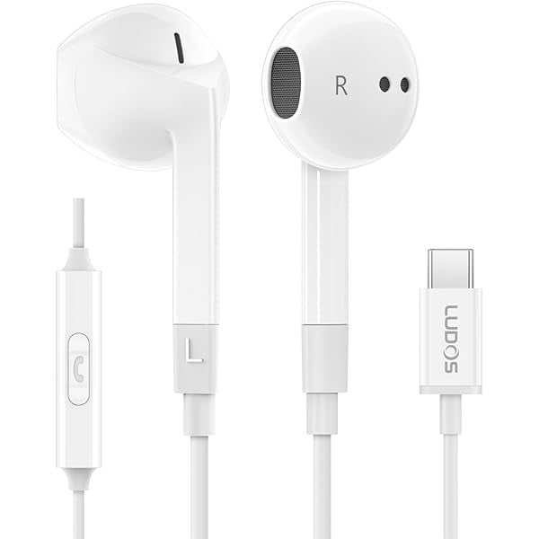 LUDOS FEROX USB C Headphones, 5 Years Warranty, USB-C Earbuds for ...