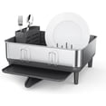 LUDYSHARE Compact Dish Drying Rack, Steel Frame Dishrack for Small ...