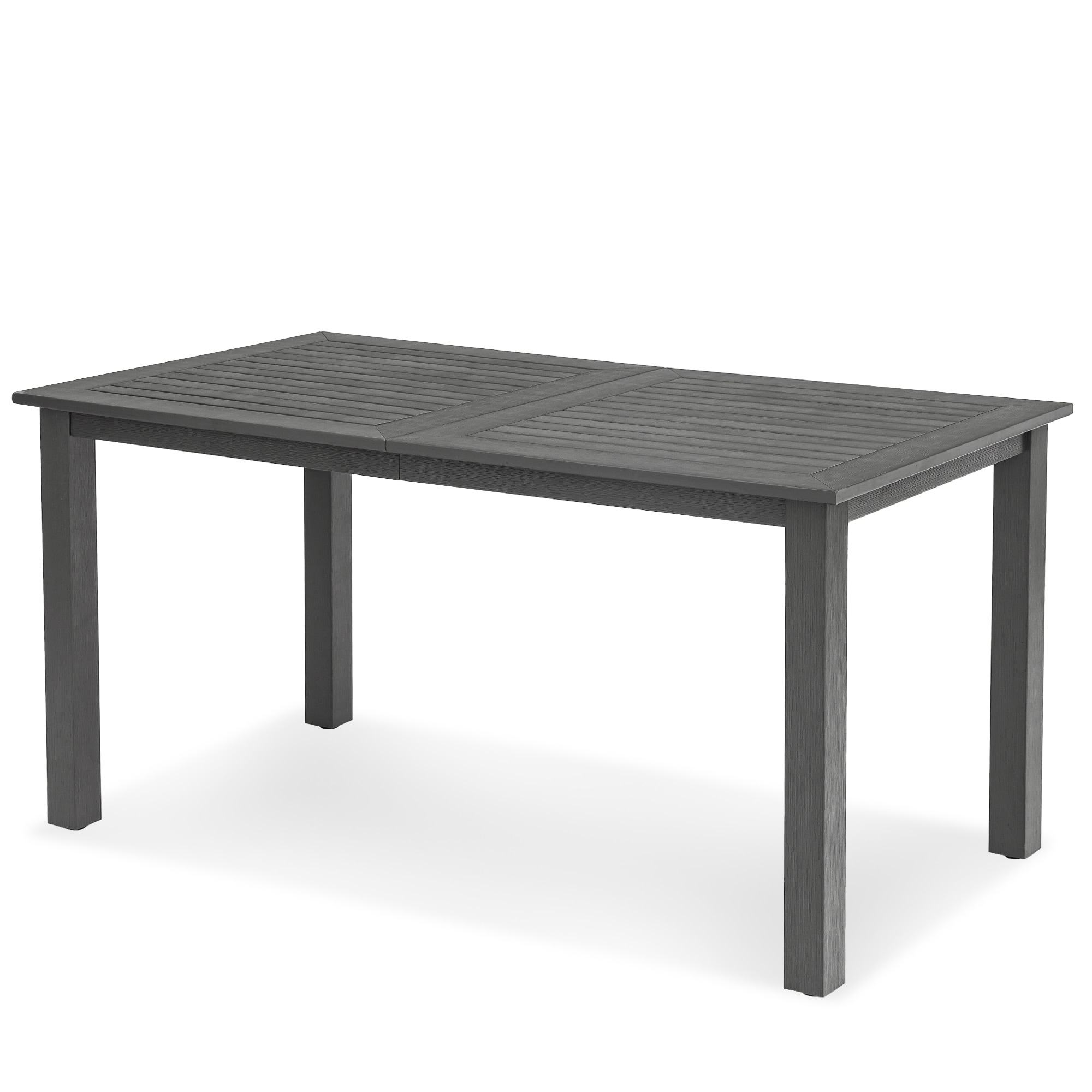 LUE BONA HDPS Outdoor Dining Table Patio Metal Rectangular Table with ...
