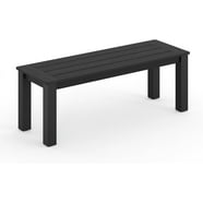 Dextrus All-Weather Garden Bench, Durable White Outdoor Seating for 2-3 ...